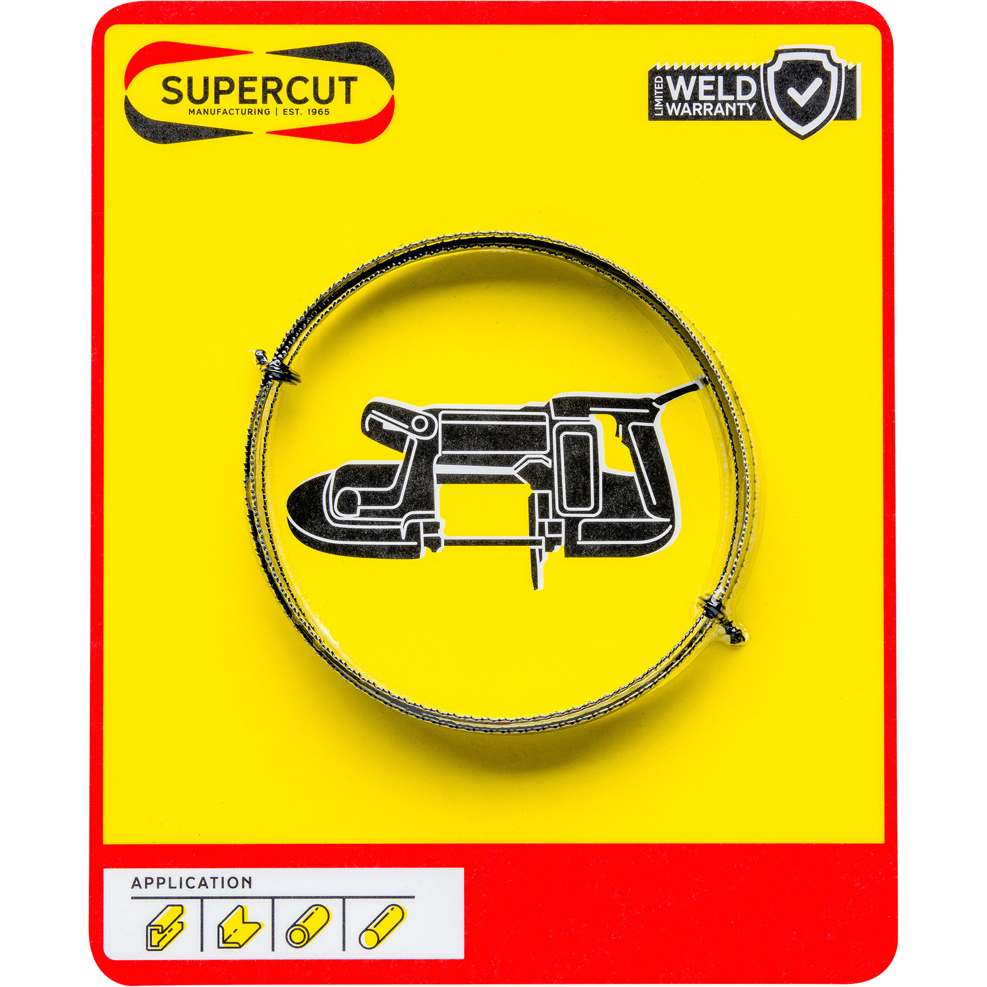 SuperCut Bi-Metal Replacement Band Saw Blade, 52in.L x 1/2in.W x 8-12 ...