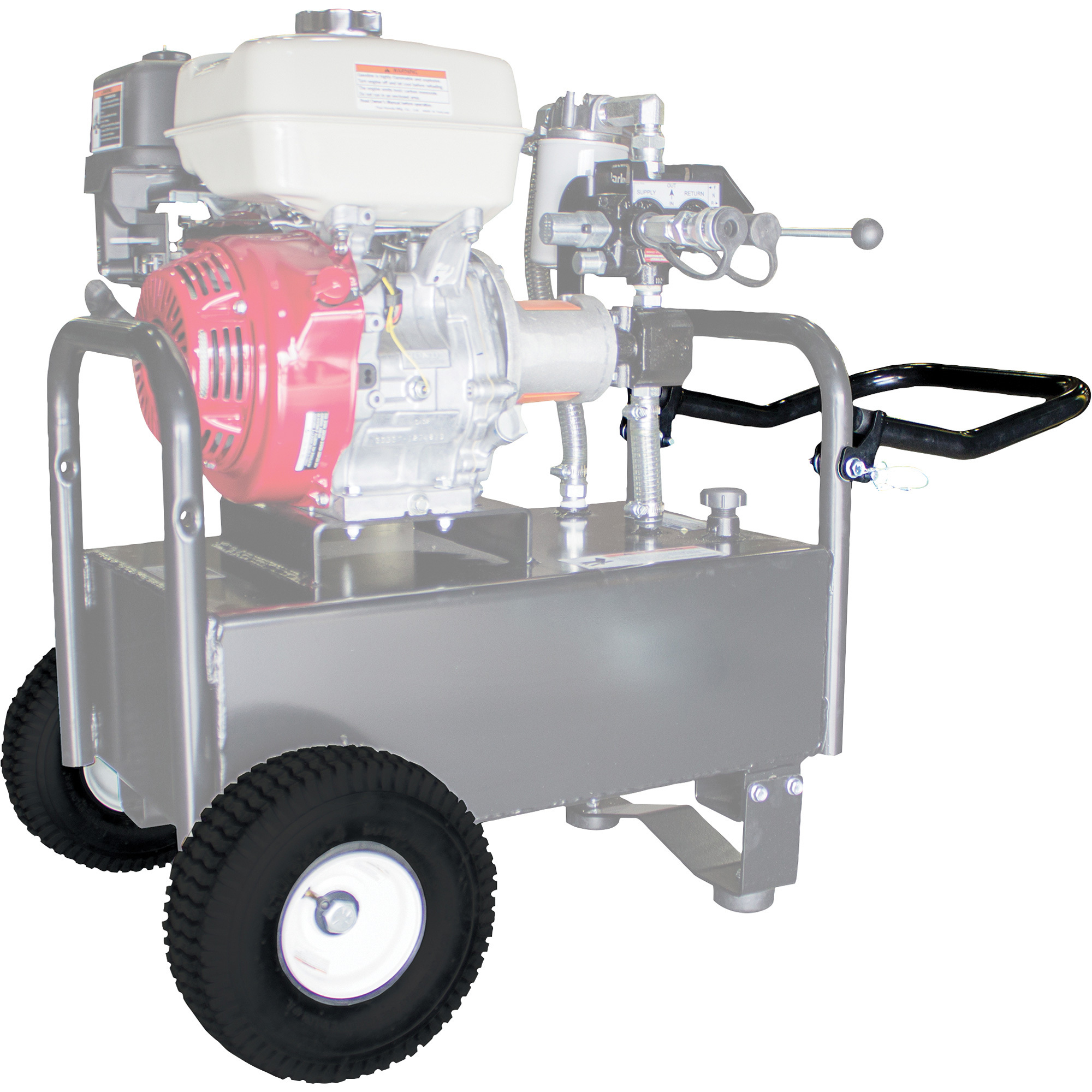 BravePro Portable Hydraulic Power Pack — 270cc Honda GX270 Engine, 10.3 ...