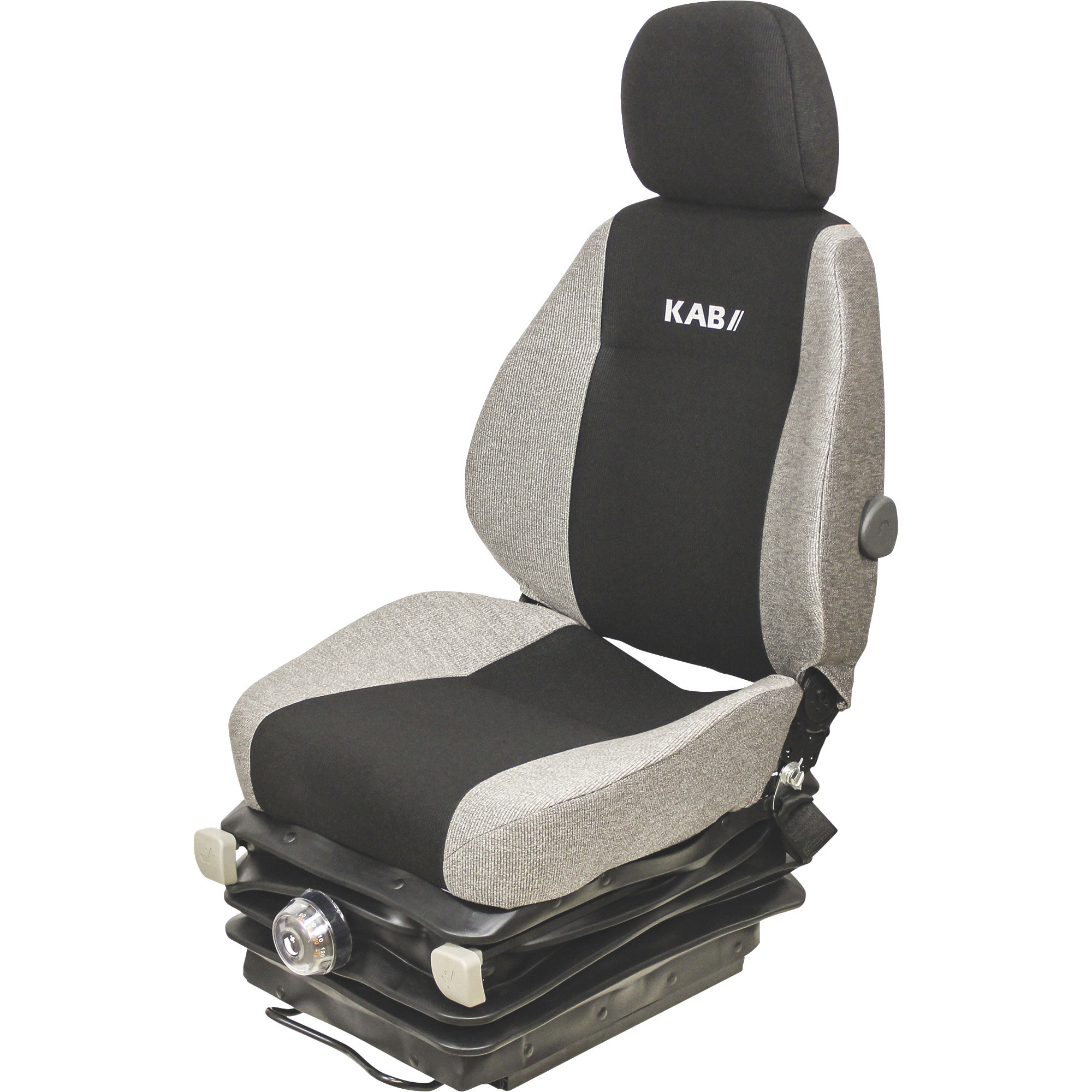 K&M Uni Pro Heavy-Duty Air Suspension Seat Kit with 24 Volt Compressor ...