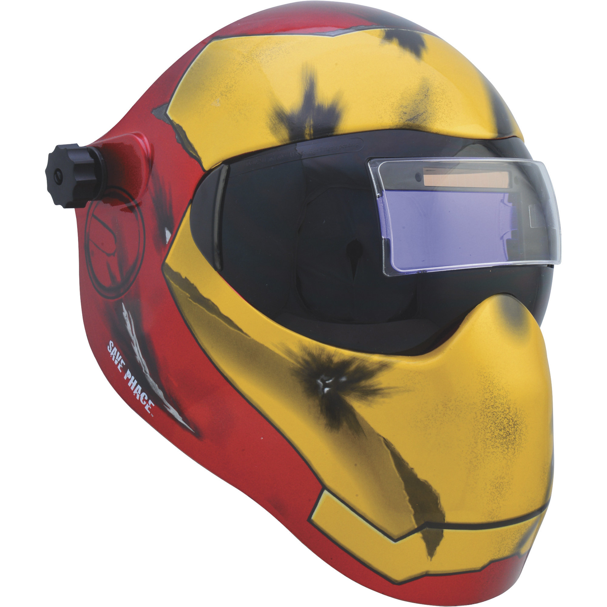 Save Phace Auto-Darkening Welding Helmet, Iron Man Graphics, Model ...