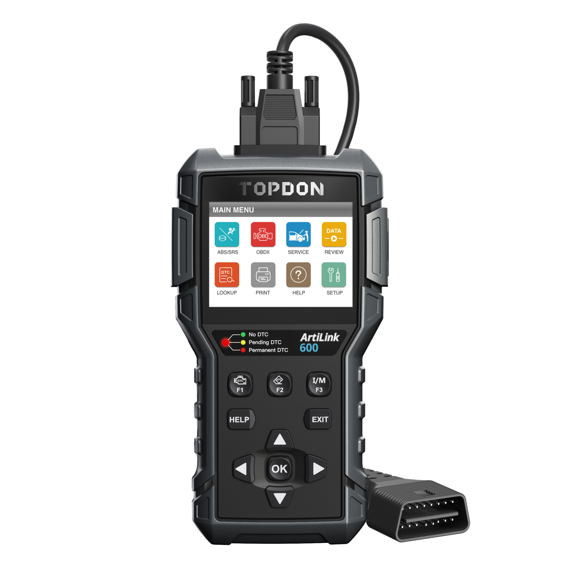 TOPDON OBD2 Diagnostic Scan Tool - 3.5in. LCD Screen, ABS and SRS ...