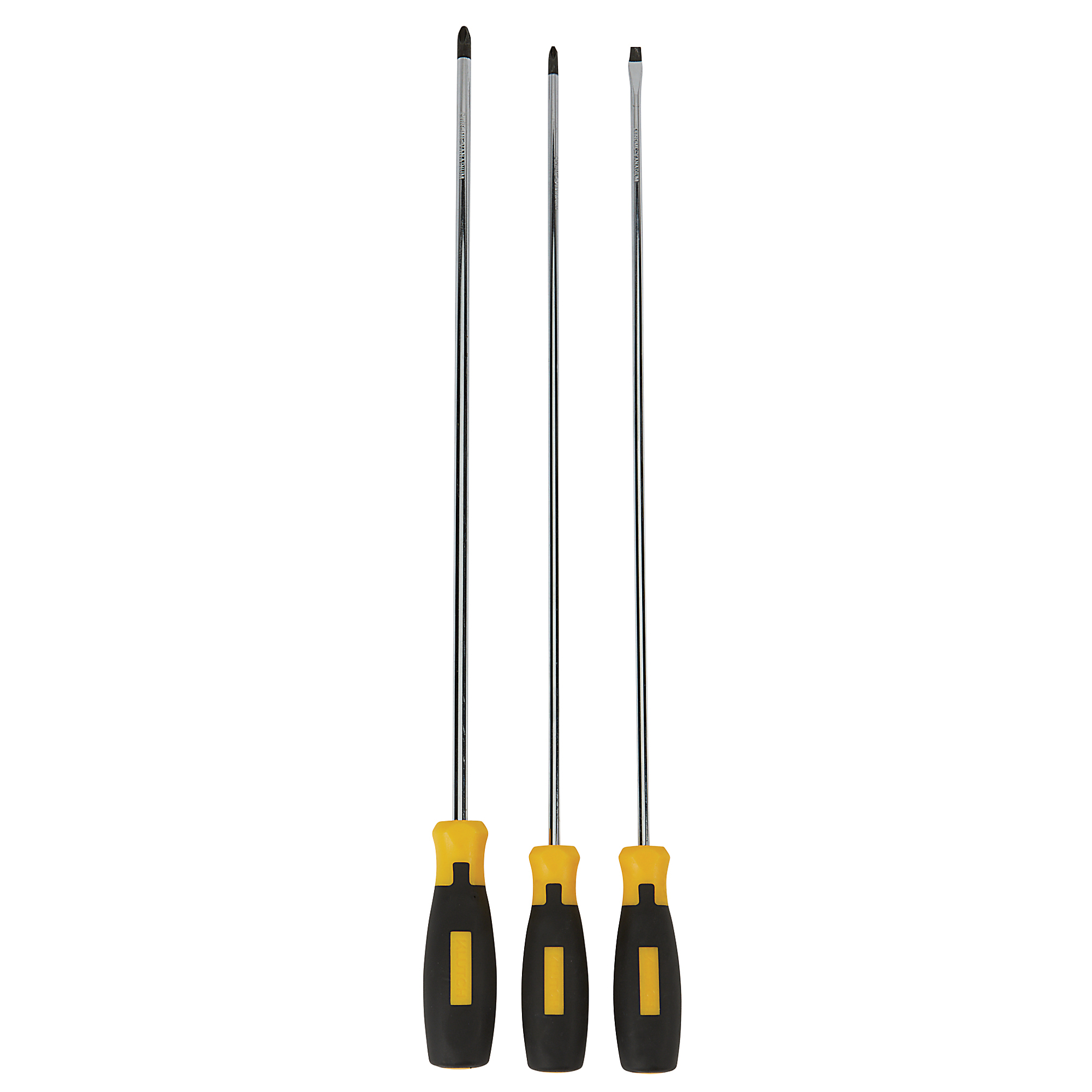 Klutch 3-Pc. Extra-Long Screwdriver Set | Northern Tool