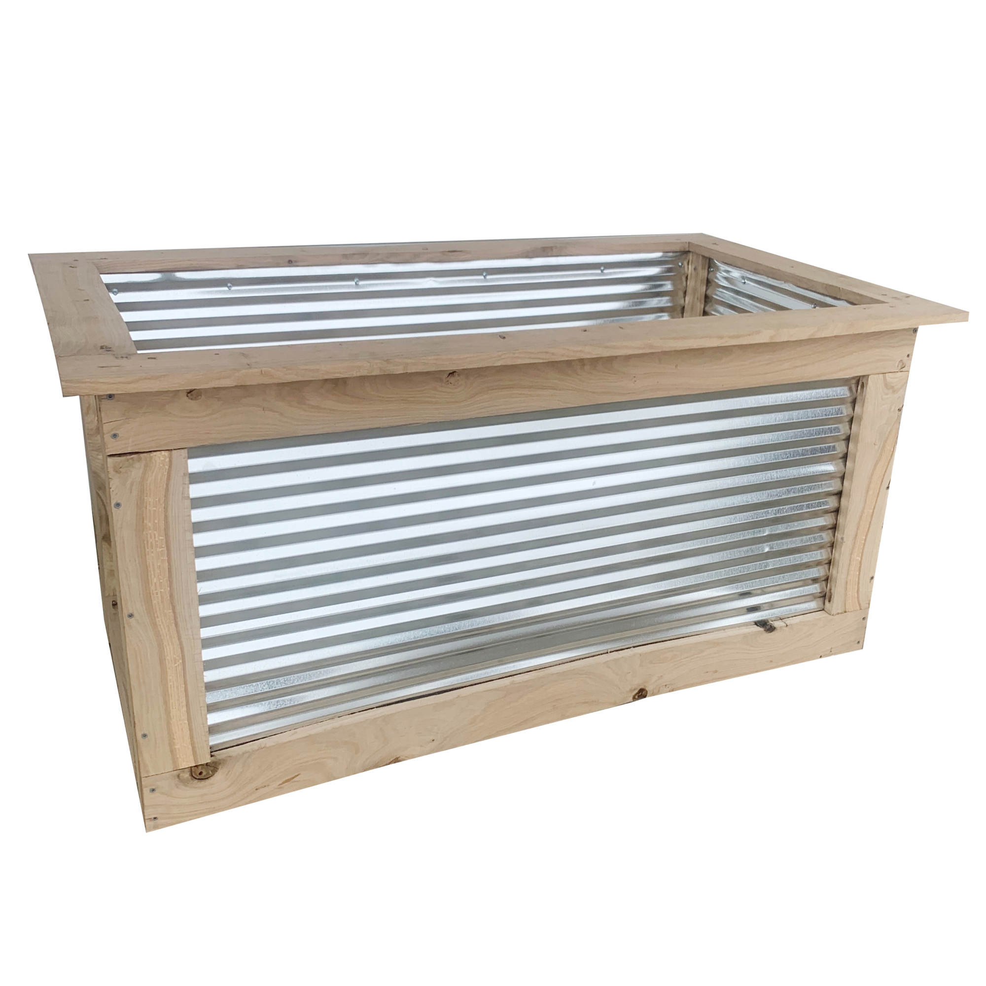Yard Tuff Amish-Made 48in. Raised Garden Bed, 44.25in.L x 21.75in.W ...