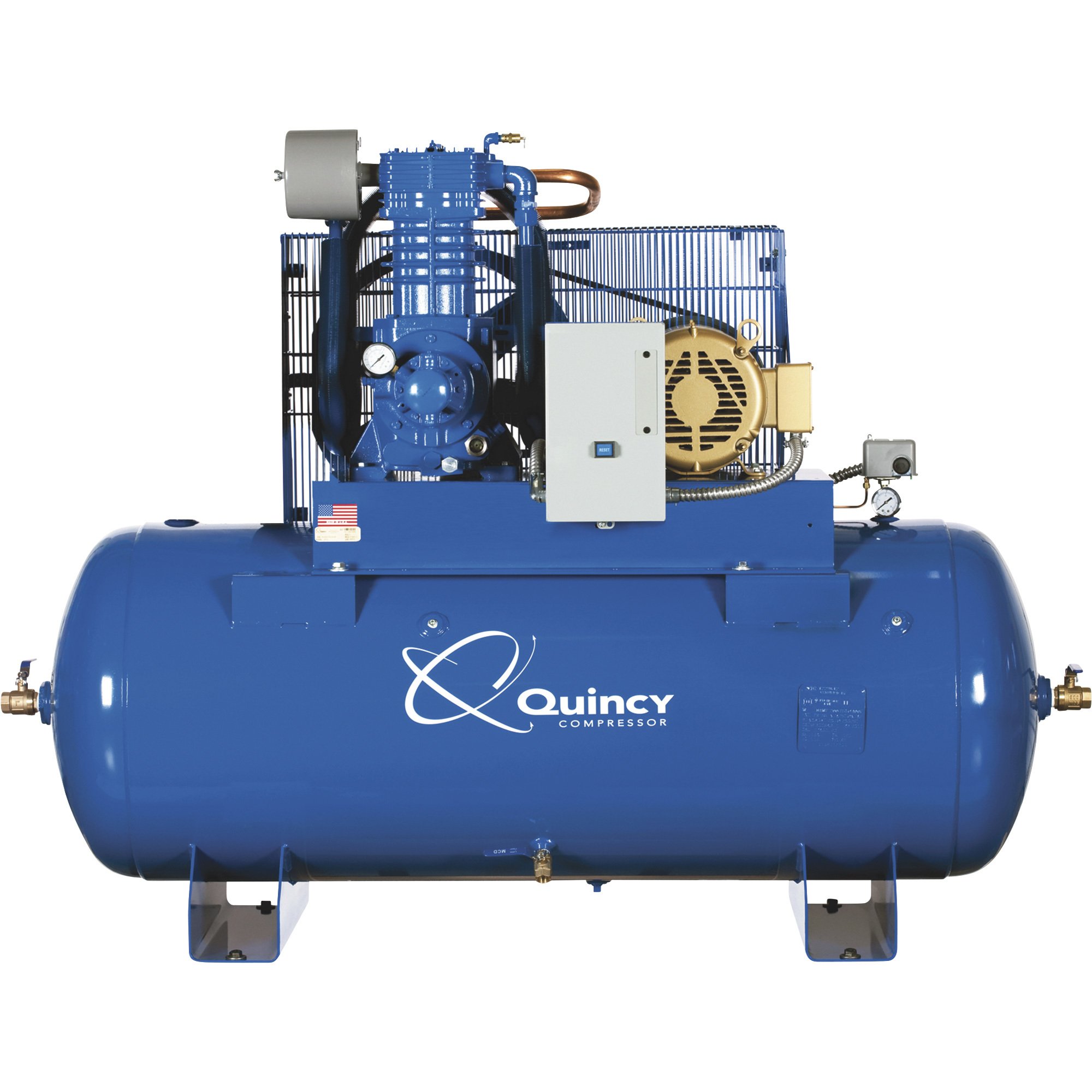 Quincy QP MAX Pressure-Lubricated Reciprocating Air Compressor — 10 HP ...