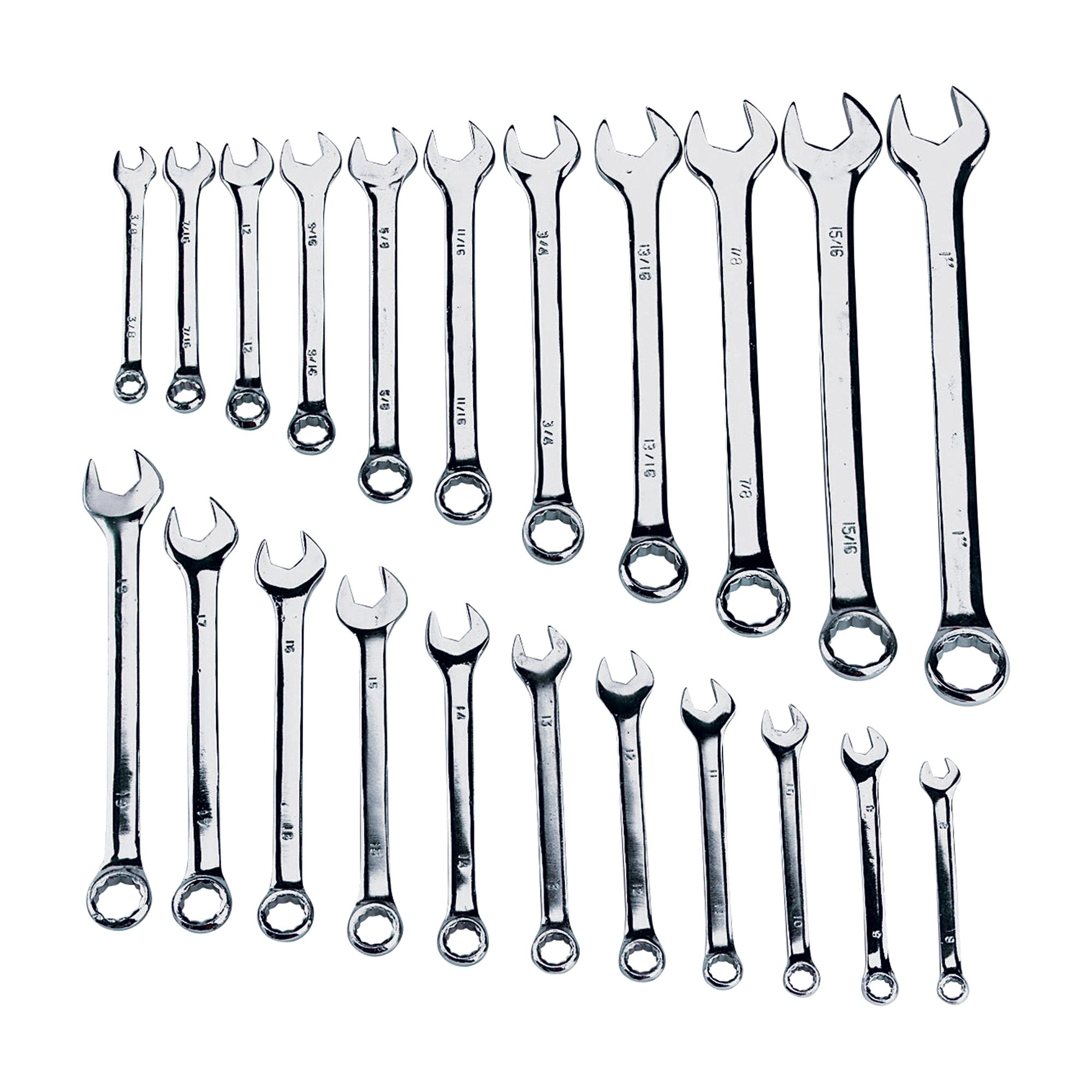 Northern Industrial Tools Combination Wrenches — 22-Pc. SAE/Metric Set ...