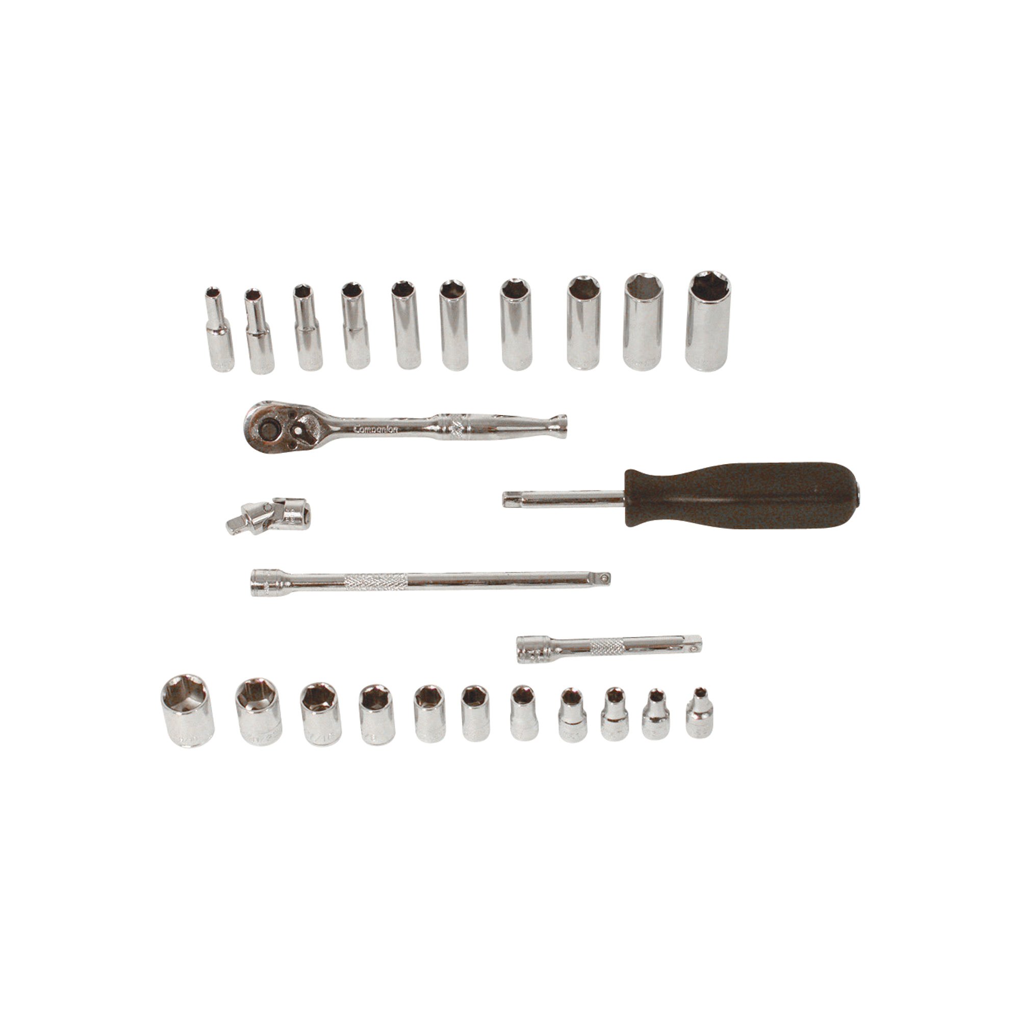 Northern Industrial Socket Set — 1/4in. Drive, 26-Pc. SAE Set ...