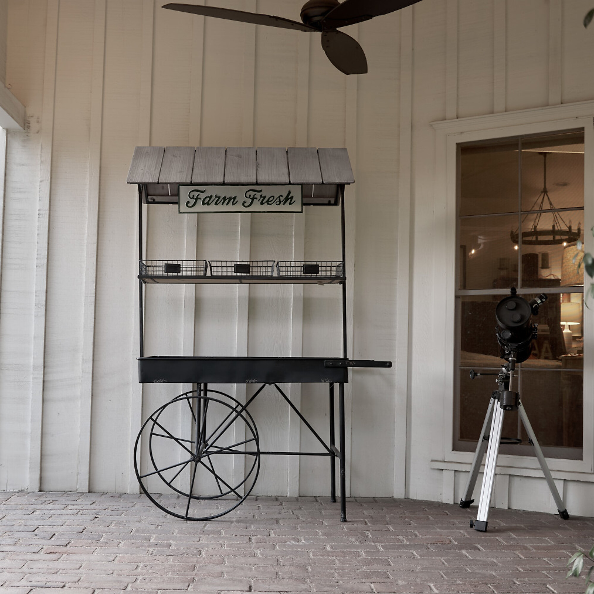 Alpine Corporation, Farm Fresh Metal and Wood Cart, Model# YHL760 ...