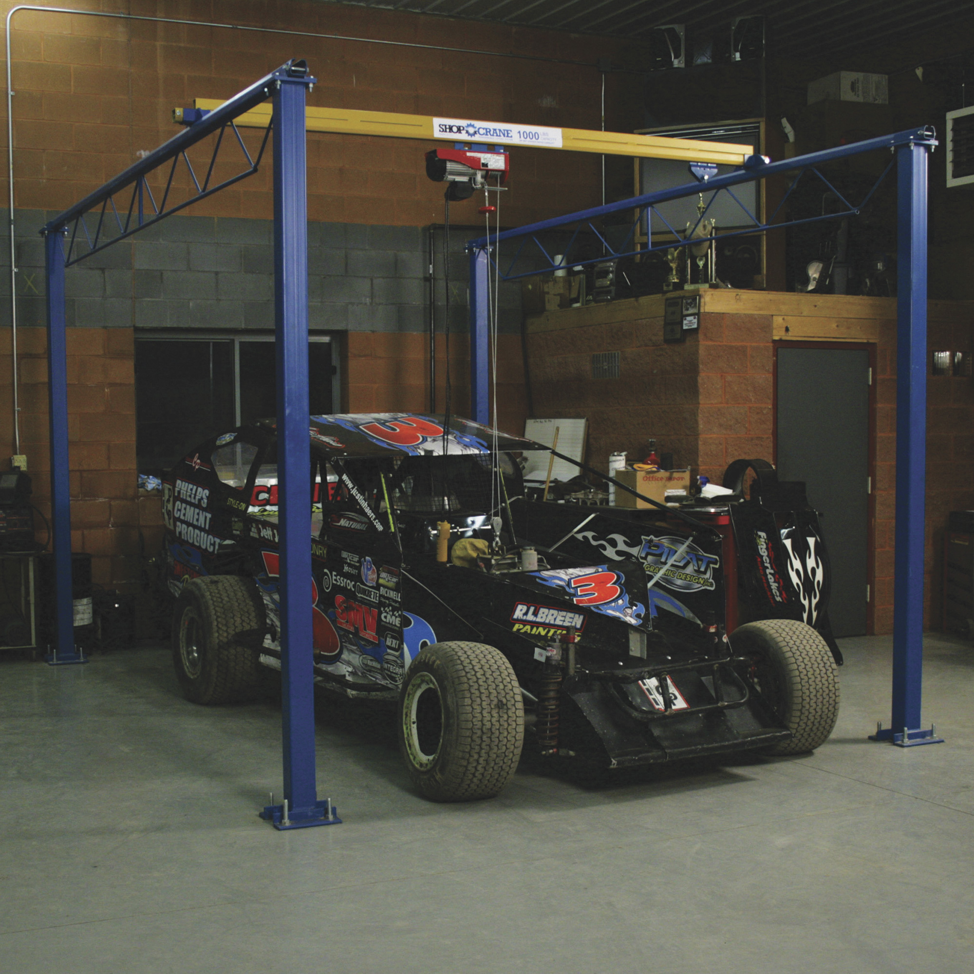 Gorbel 1000-Lb. Overhead Shop Bridge Crane, 8ft.L x 15ft.W x 10ft.H ...