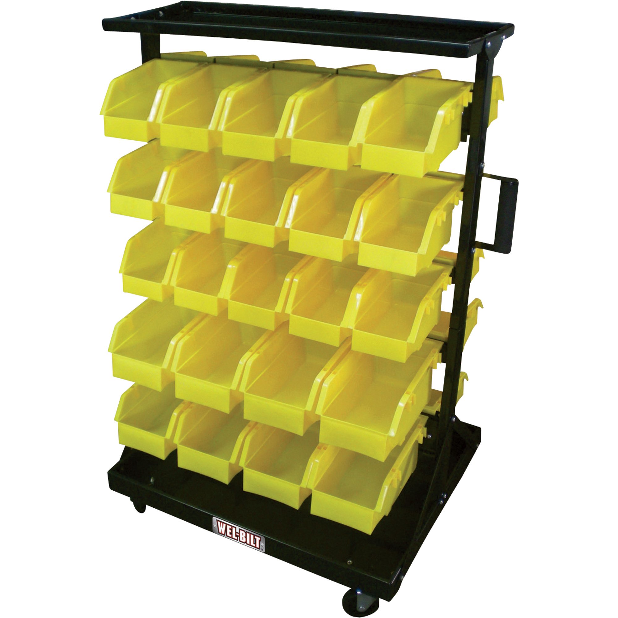 Wel-Bilt Mobile Parts Rack with Easy-Hang Bins | Northern Tool