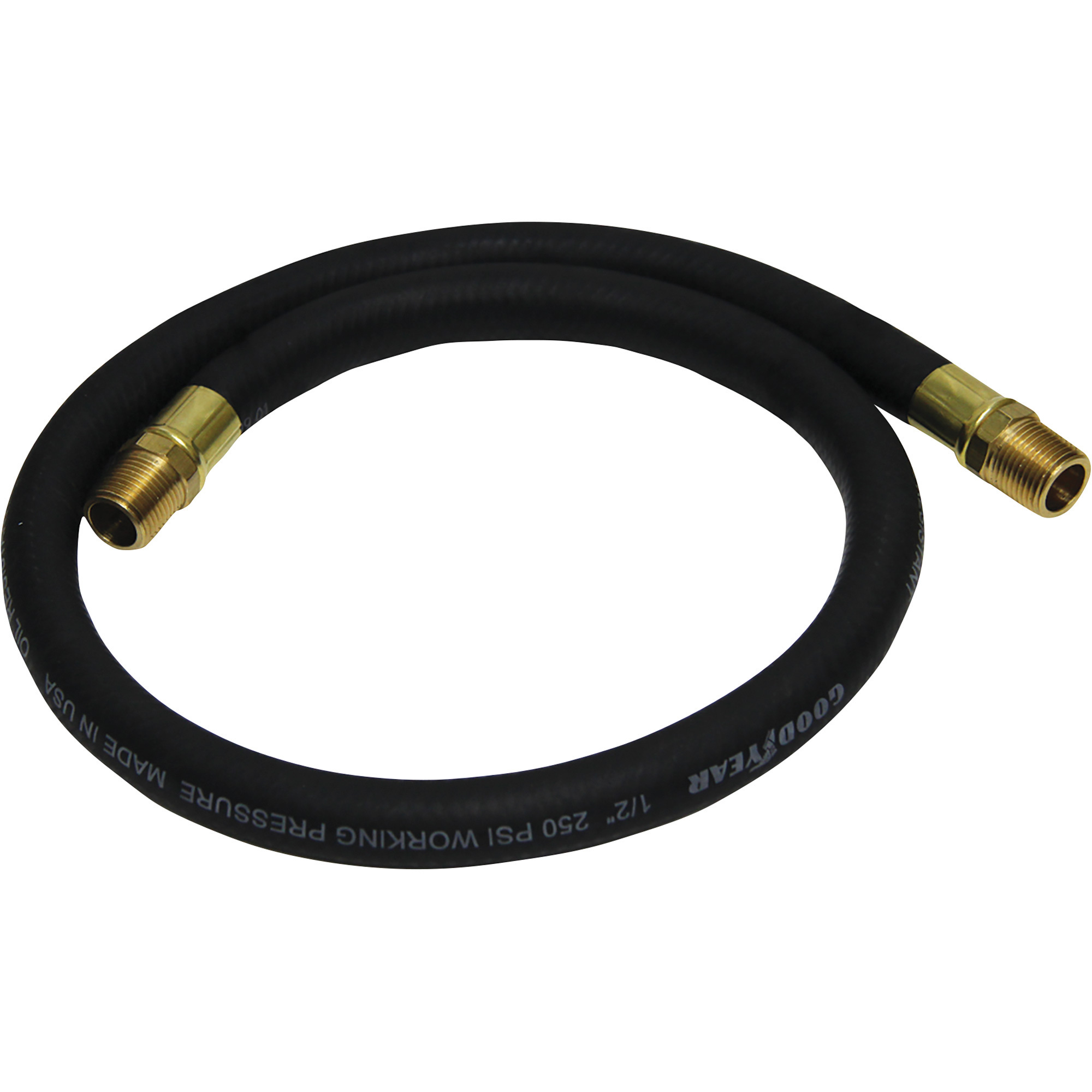 Klutch Rubber Air Hose — 3/8in. x 100ft., 300 PSI, Model# TLEX38100-NT ...
