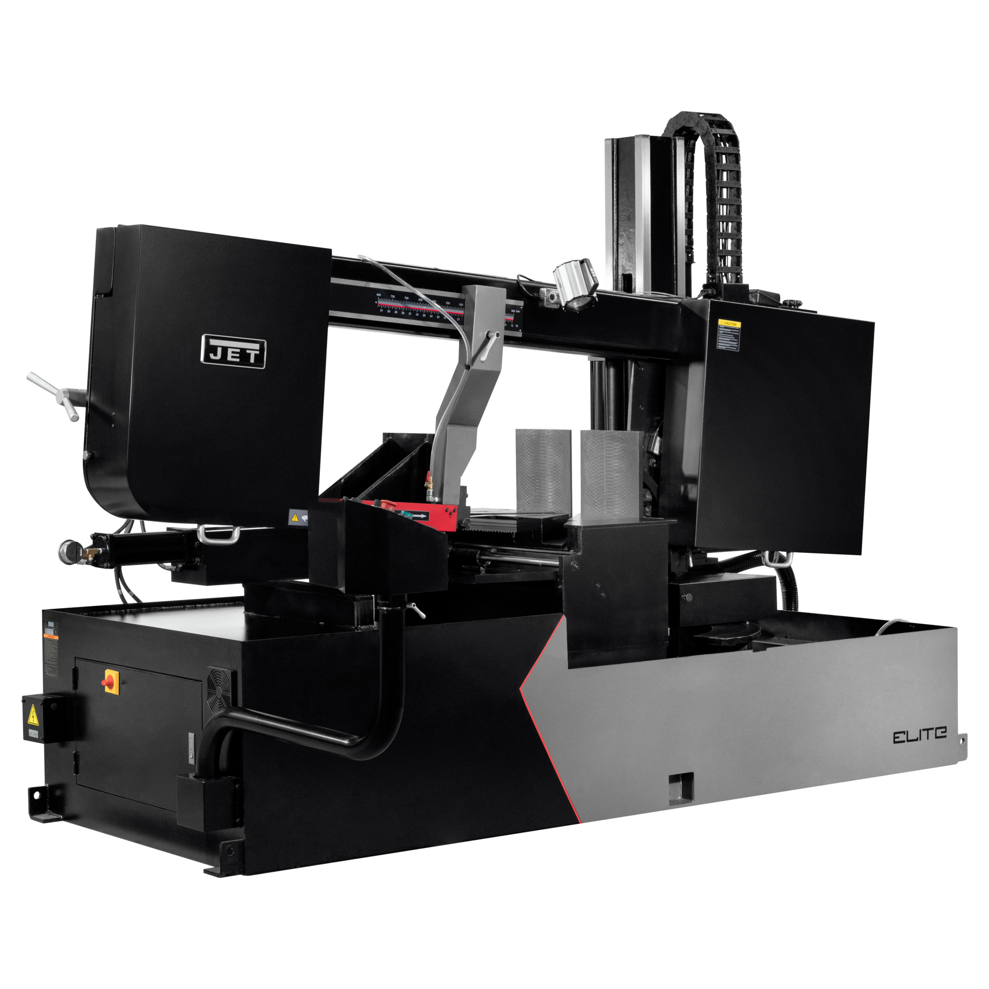 Jet, 891,175, 18 x 31in. Semi-Auto Dual Mitering EVS Saw, Horsepower 7. ...