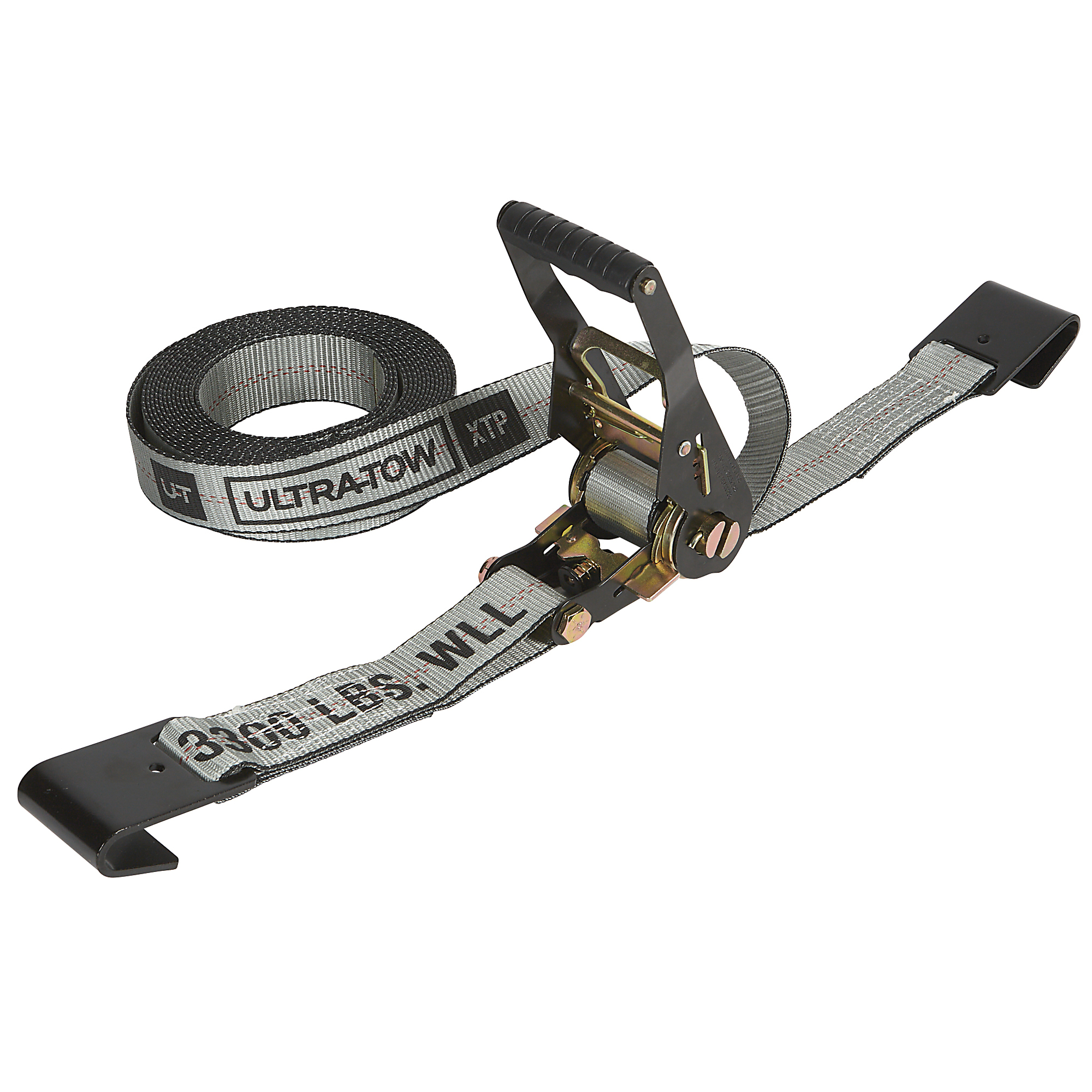 Ultra-Tow XTP 2in .x 27ft. Automatic Self-Tensioning Ratchet Strap with ...