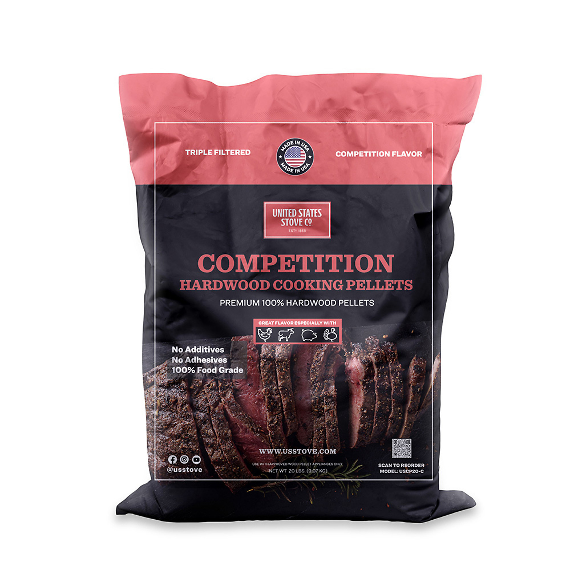 US Stove Company, Competition Wood Grill Pellets, Fuel Type Wood, Model ...