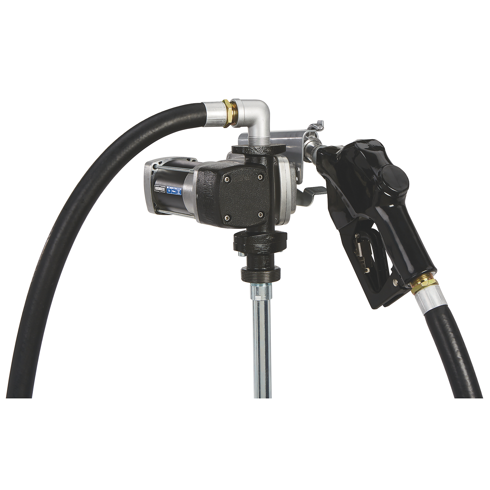 Roughneck Heavy-Duty Fuel Transfer Pump with Mechanical Meter, 20 GPM ...