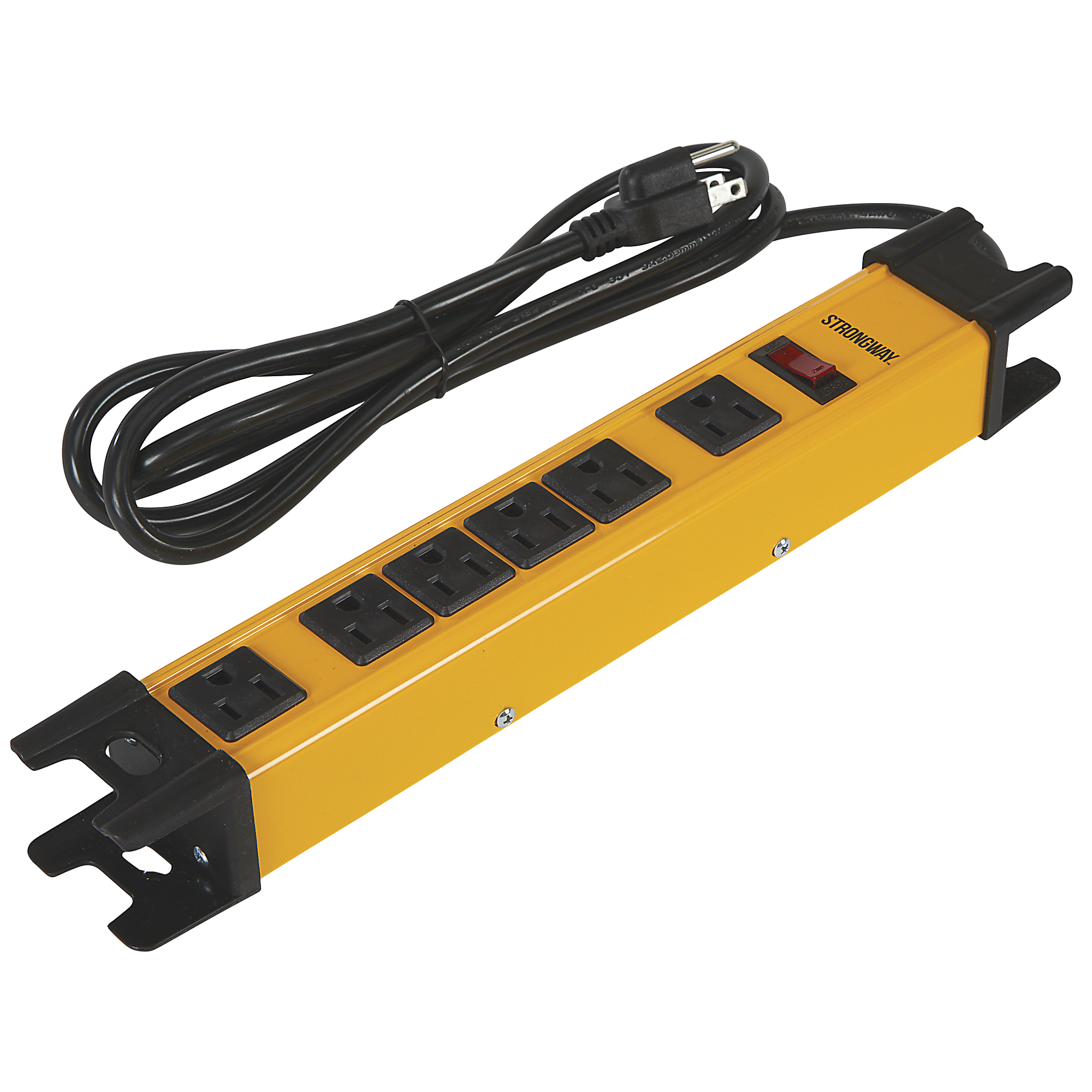 Strongway 6-Outlet Steel Power Strip, 14/3 Ga.,15 Amps | Northern Tool