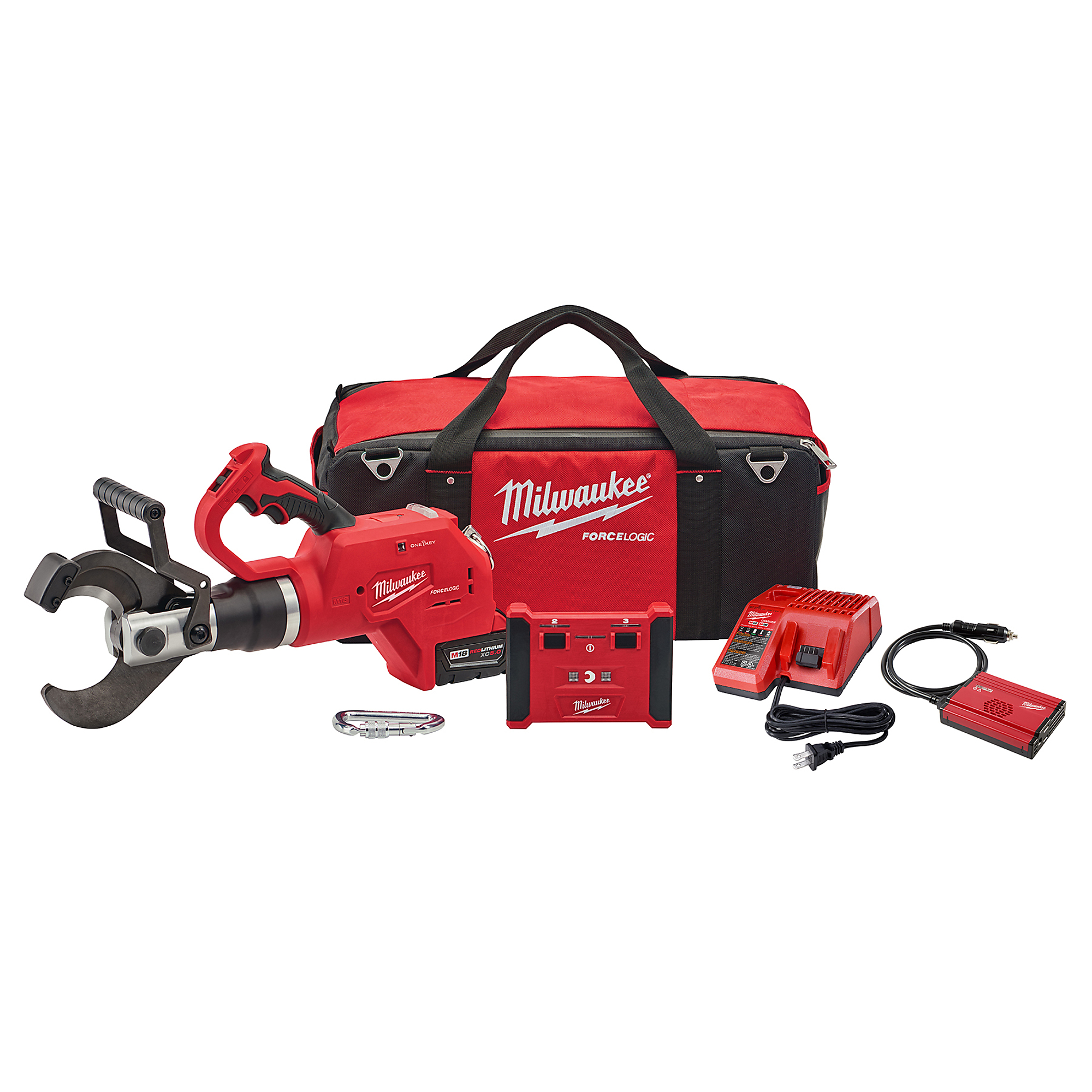 Milwaukee, M18 FORCE LOGIC 3in. Underground Cable Cutter w/Remote Kit ...