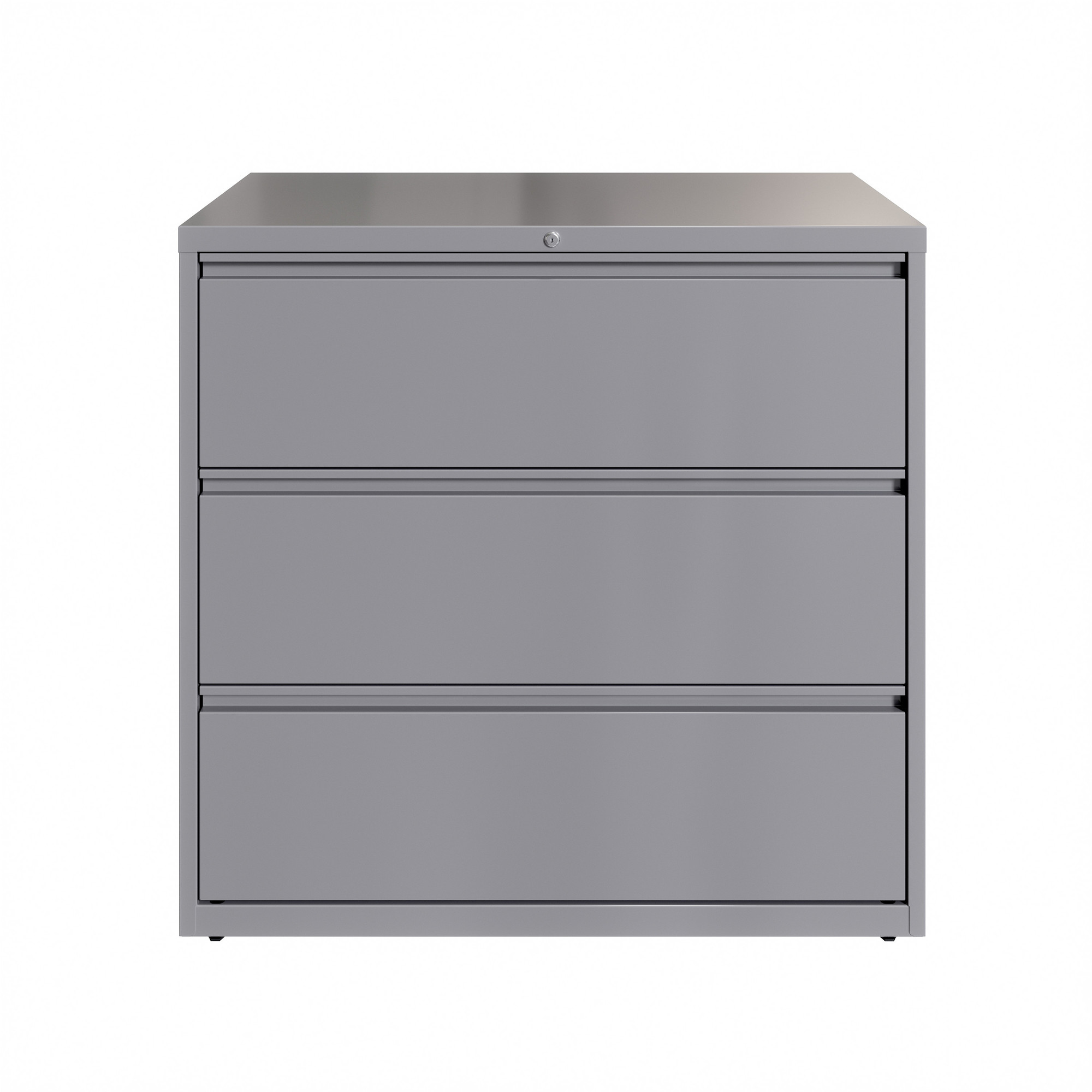 Hirsh Industries, 3 Drawer Lateral File Cabinet, Width 42 in, Depth 18. ...