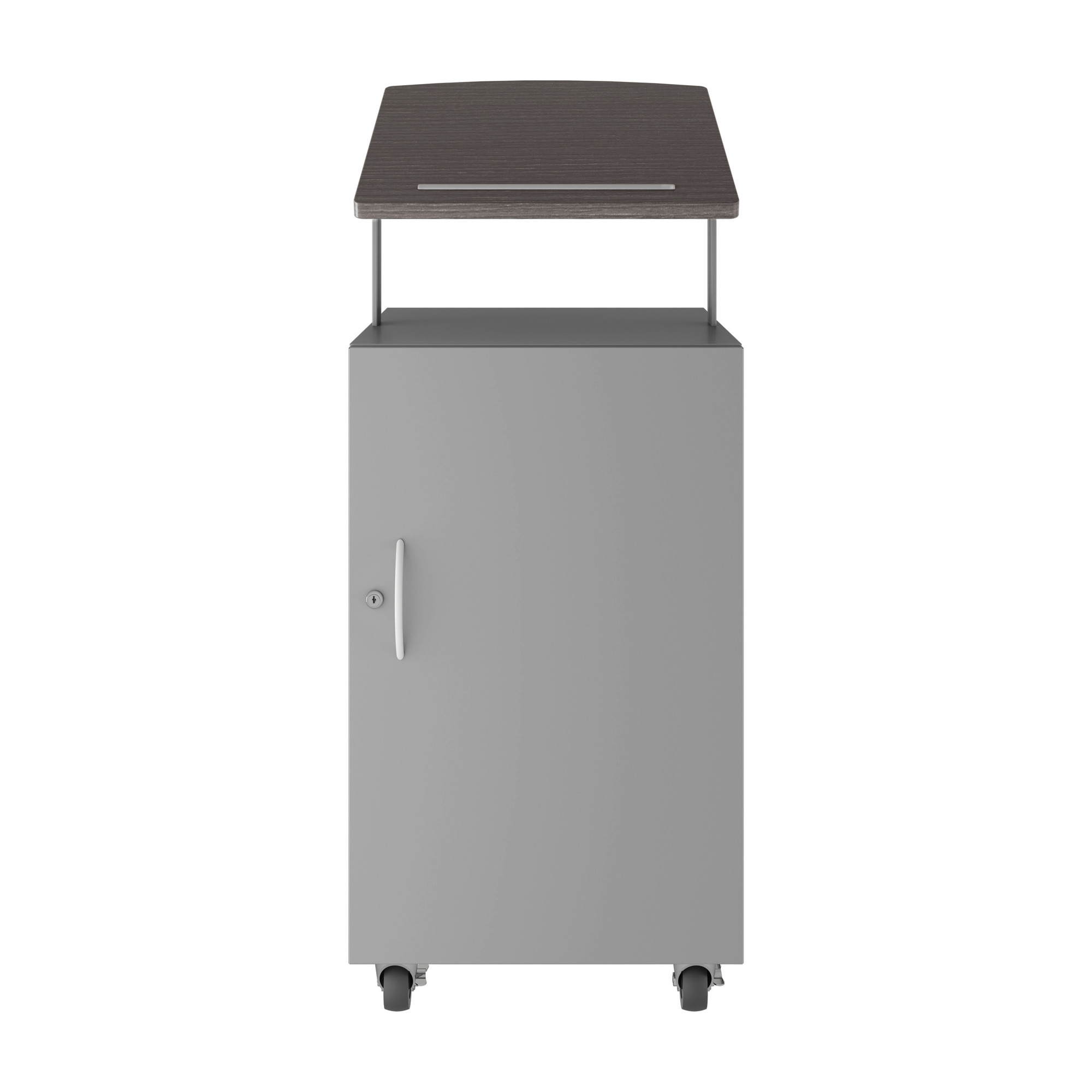Hirsh Industries, Mobile Locking Podium for Classroom or Office, Color ...