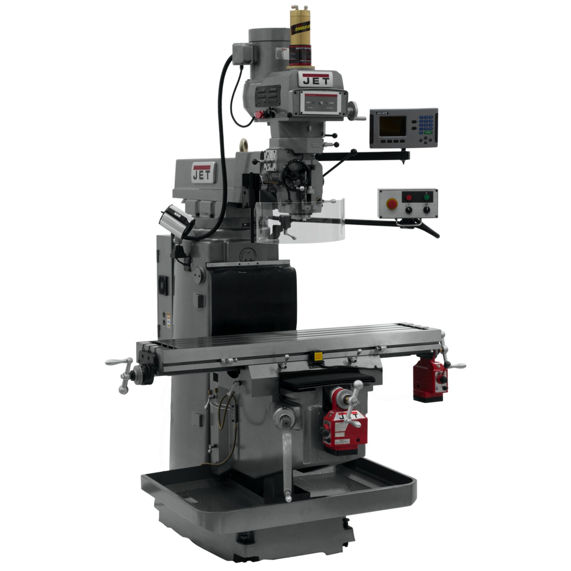 JET, Milling Machine, Horsepower 5 HP, Volts Multi, Model# JTM-1254VS ...