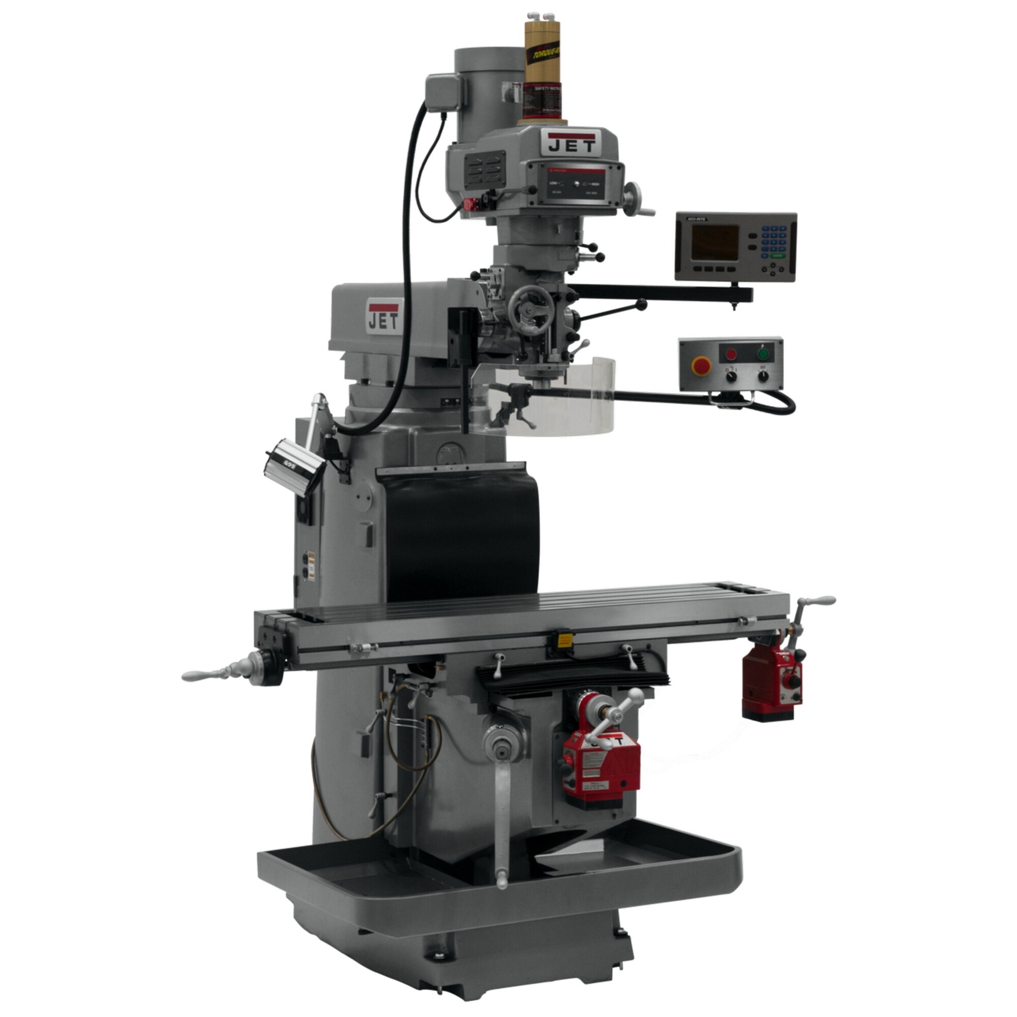 JET, Milling Machine, Horsepower 5 HP, Volts Multi, Model# JTM-1254RVS ...