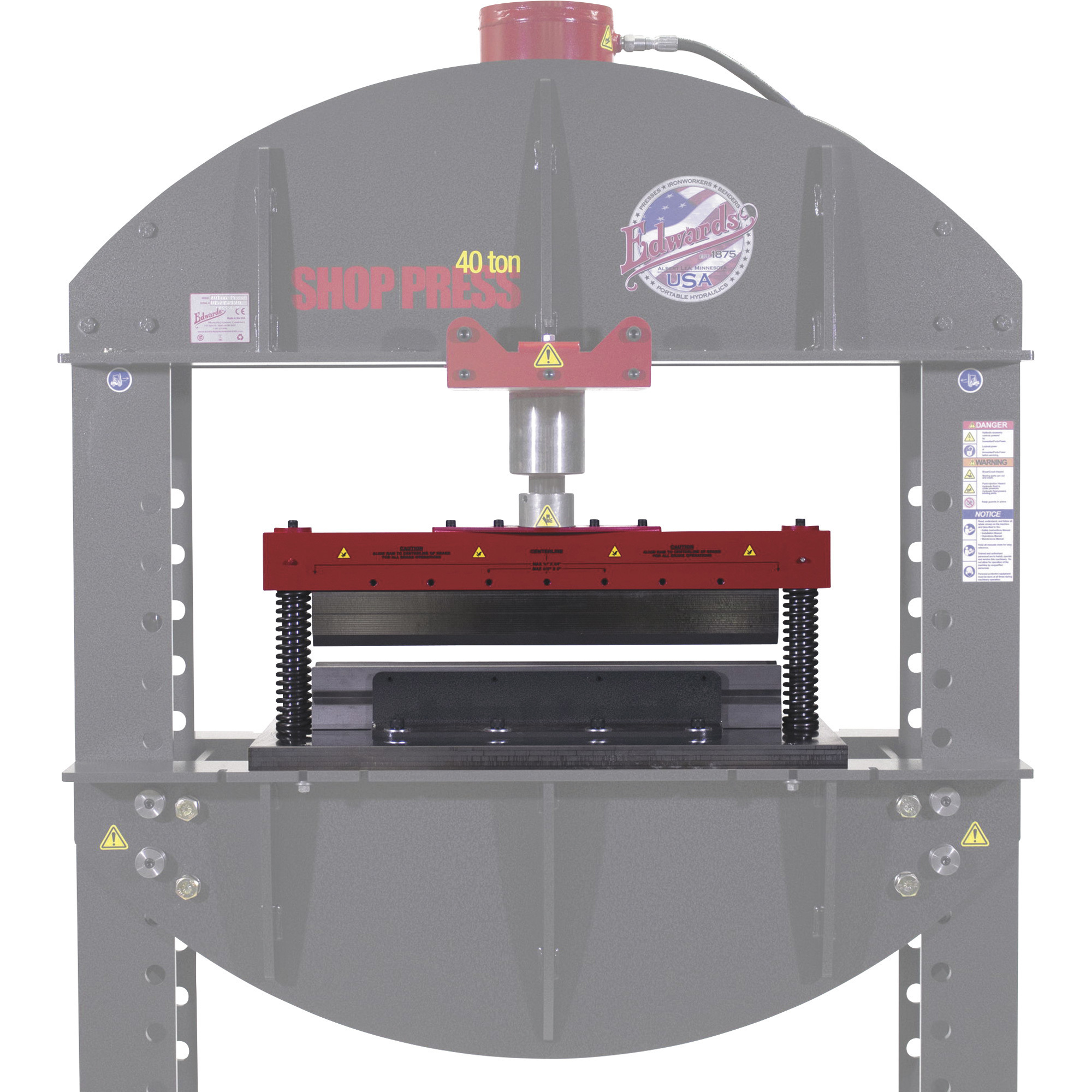 Edwards Ironworkers, Punch Assembly, Max. Bending Radius 45 °, Model ...