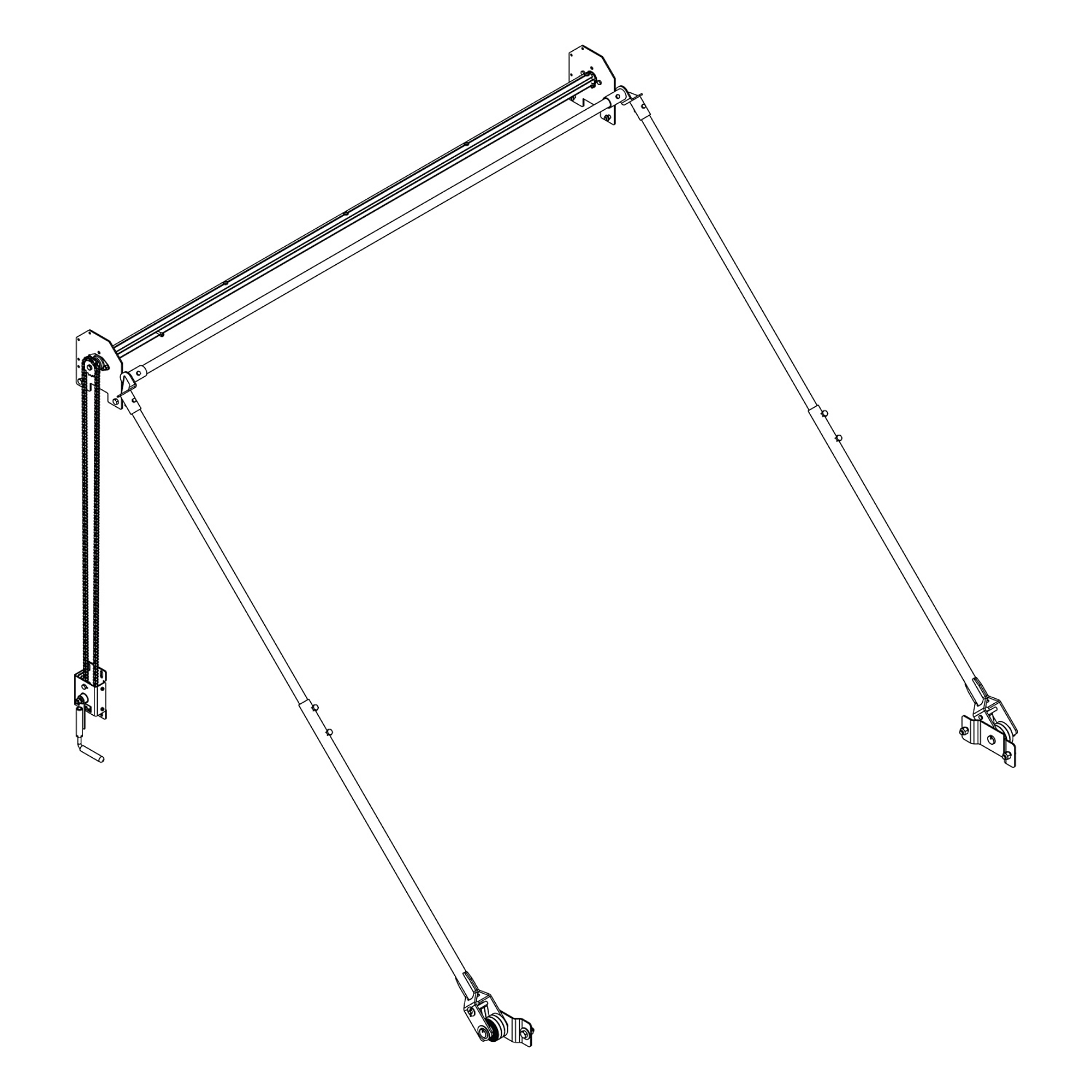 Buyers Products, Steel Crank Arm Tarp System - 3 Springs, Model ...