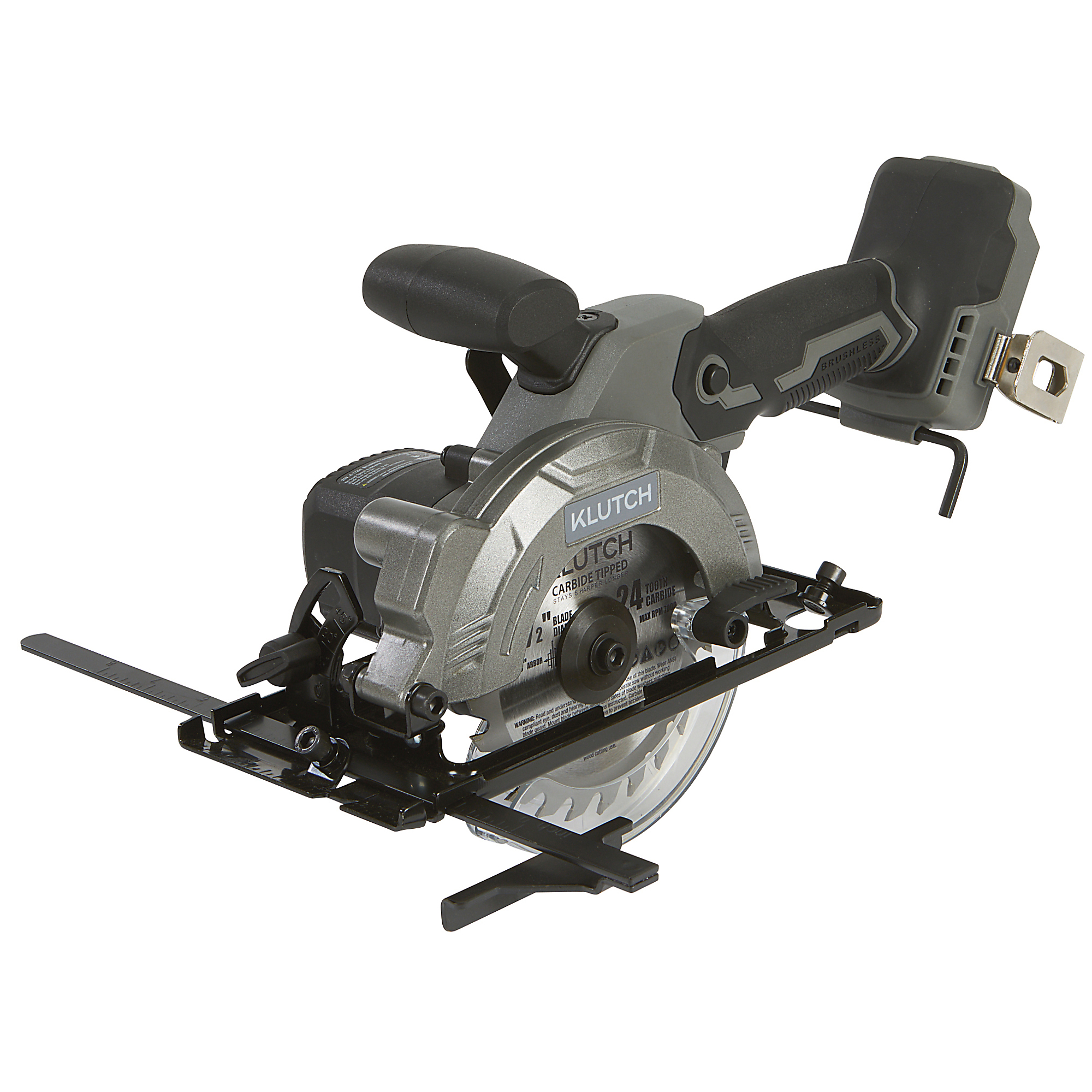 Klutch Mini Circular Saw, KLiQ 20 Volt Brushless, 4-1/2in., Tool Only ...