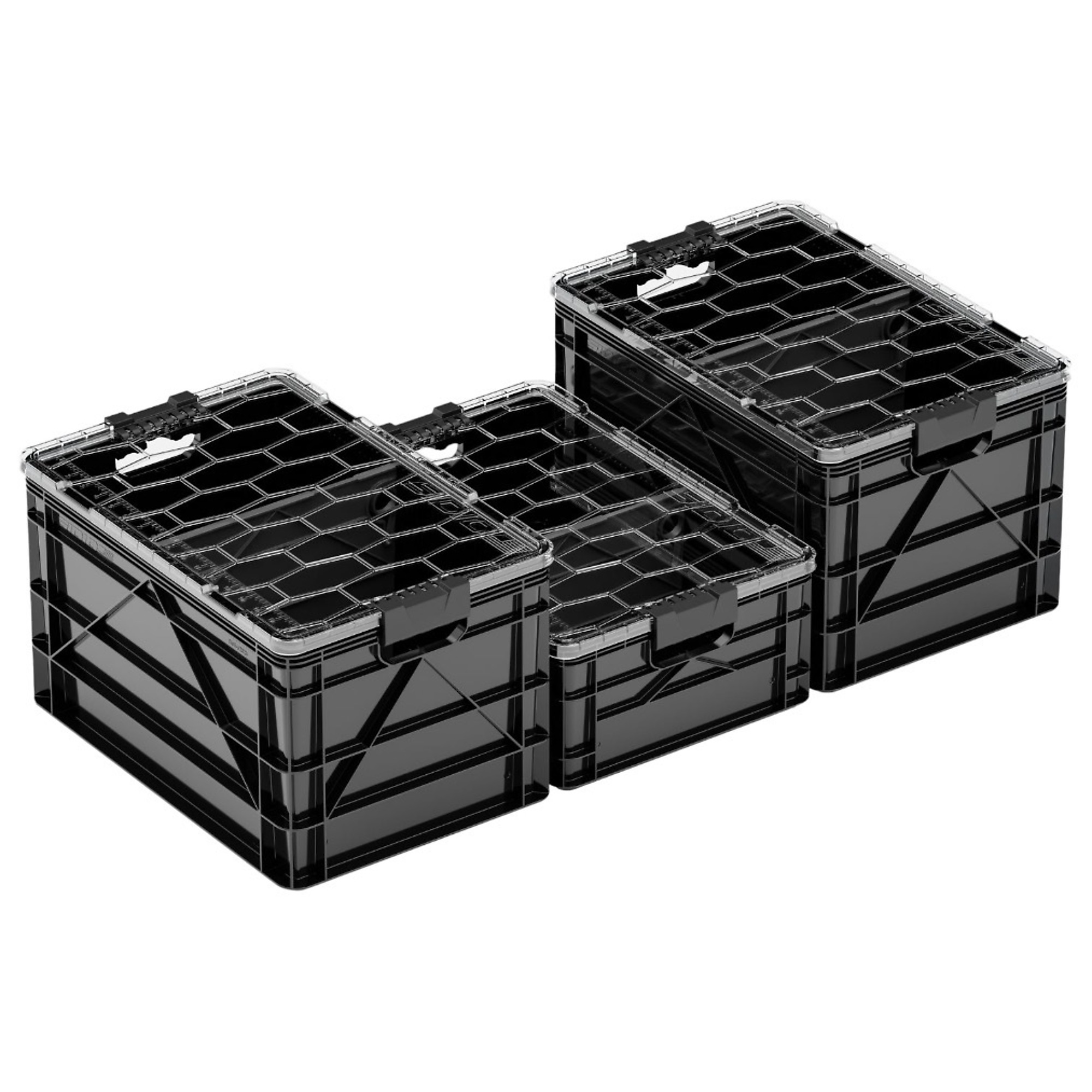 SIDIO, Heavy Duty Storage Container, Capacity 250 lb, Material Plastic ...