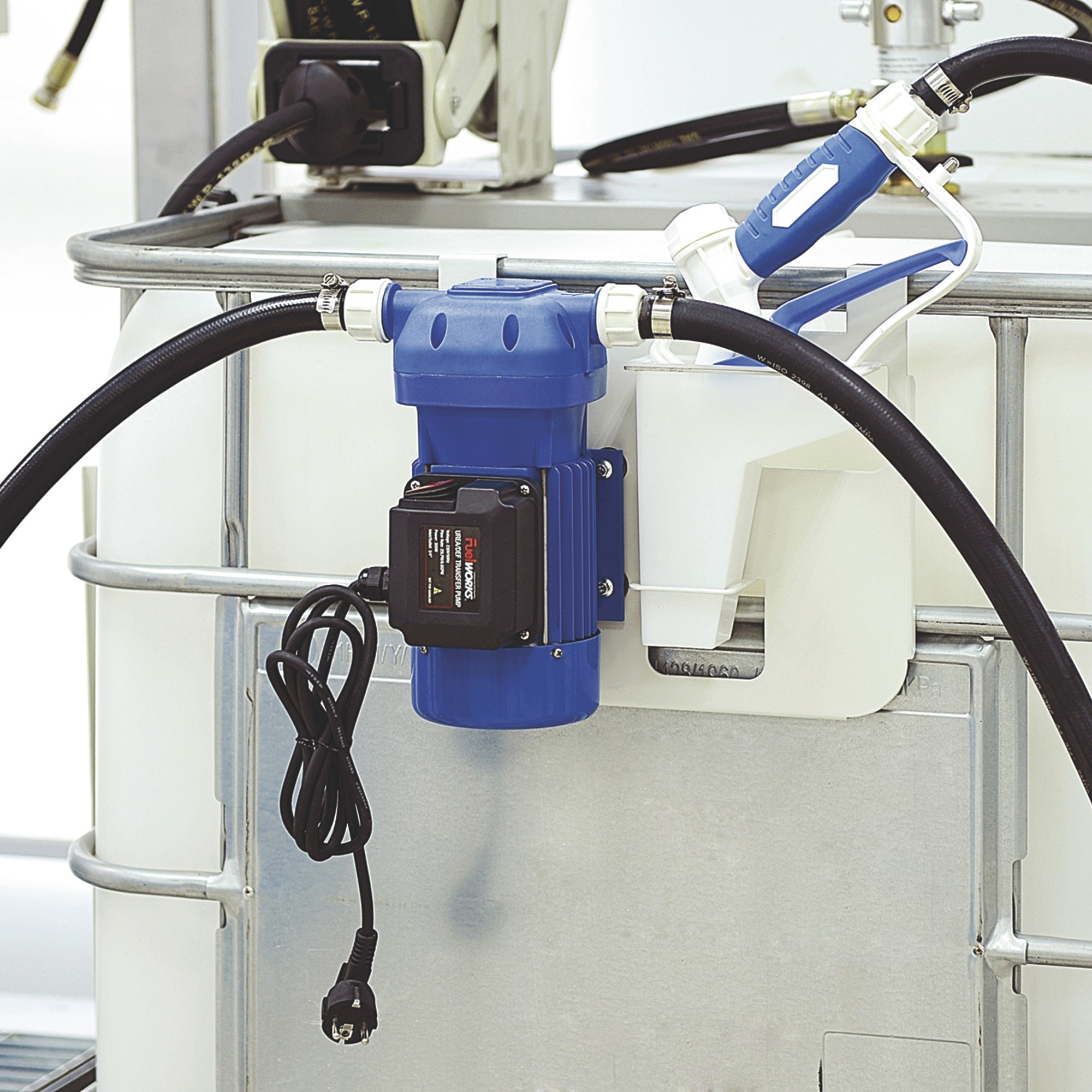 FuelWorks DEF Transfer Pump Kit, 120 Volt AC, 8 GPM, Manual Nozzle ...