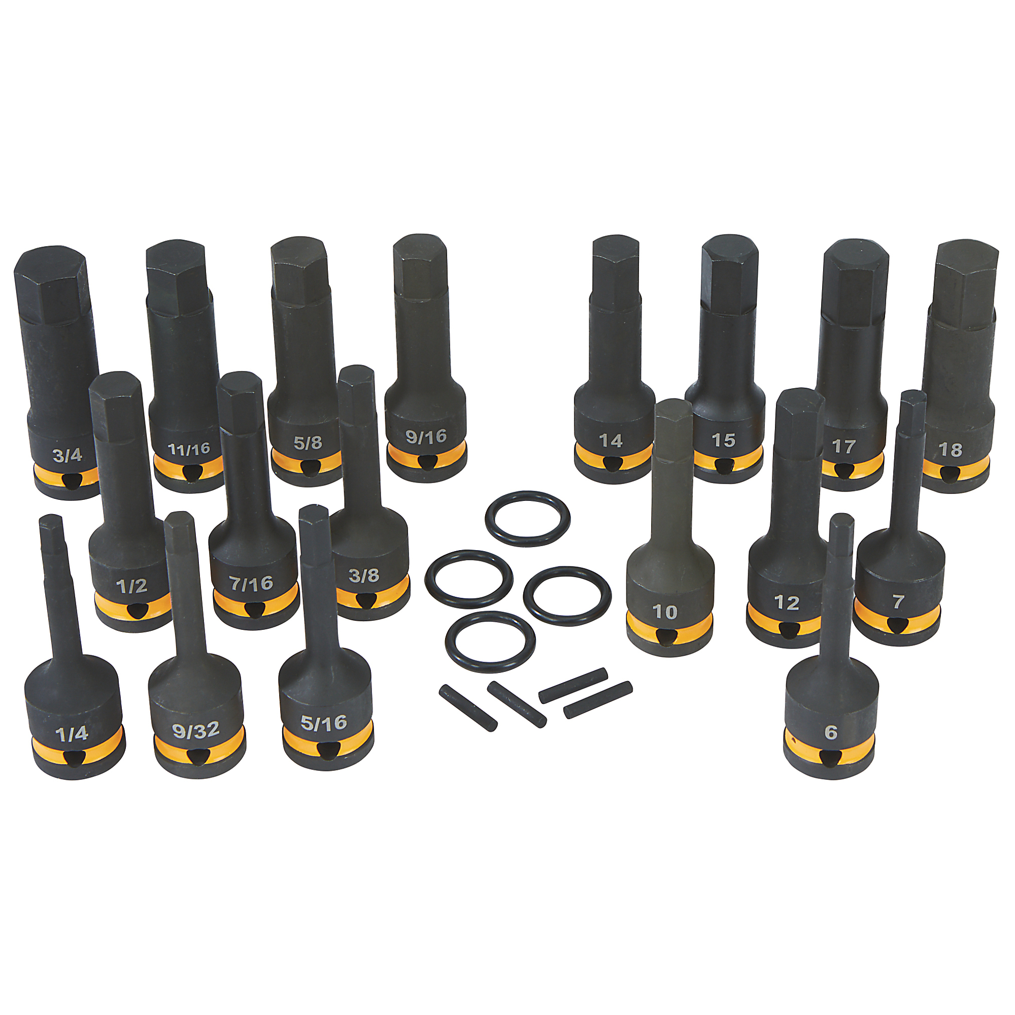 Klutch 1/2in. drive Impact Socket Set, Hex, 18 Pcs. | Northern Tool