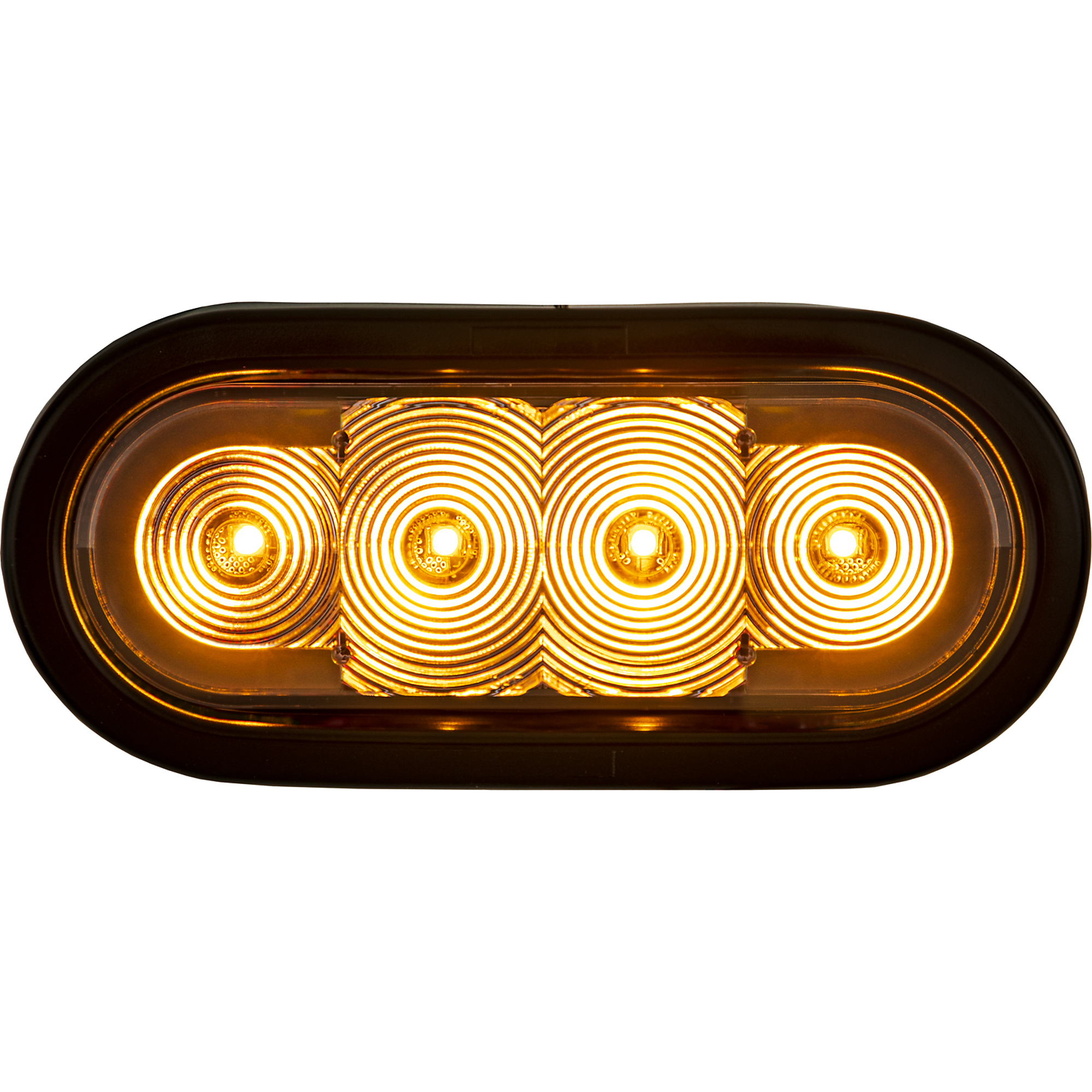 Buyers Products, 6in. Oval Strobe Light with Amber LEDs /Clear Lens ...