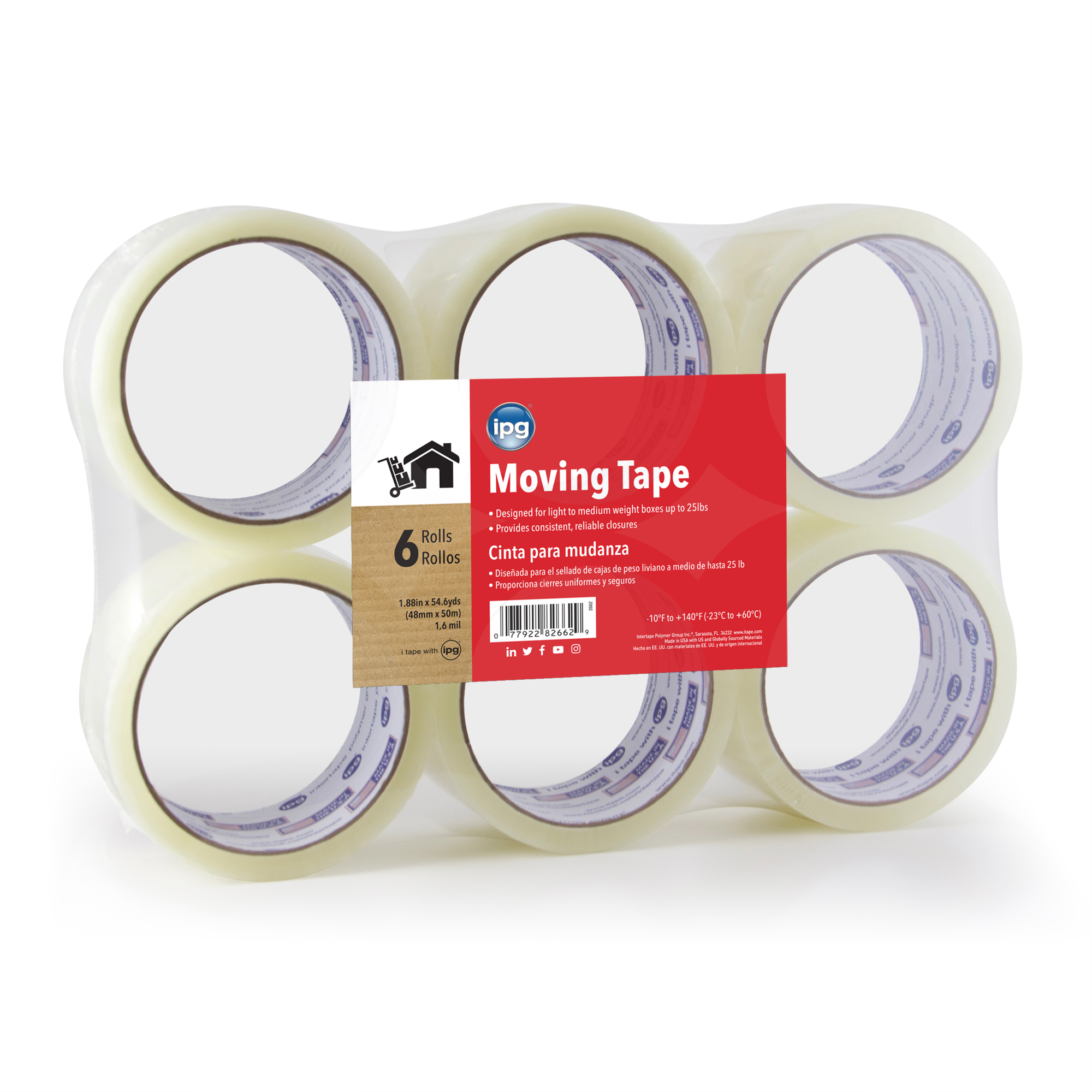 IPG, Moving Tape 6 pack, Model# 2662 | Northern Tool
