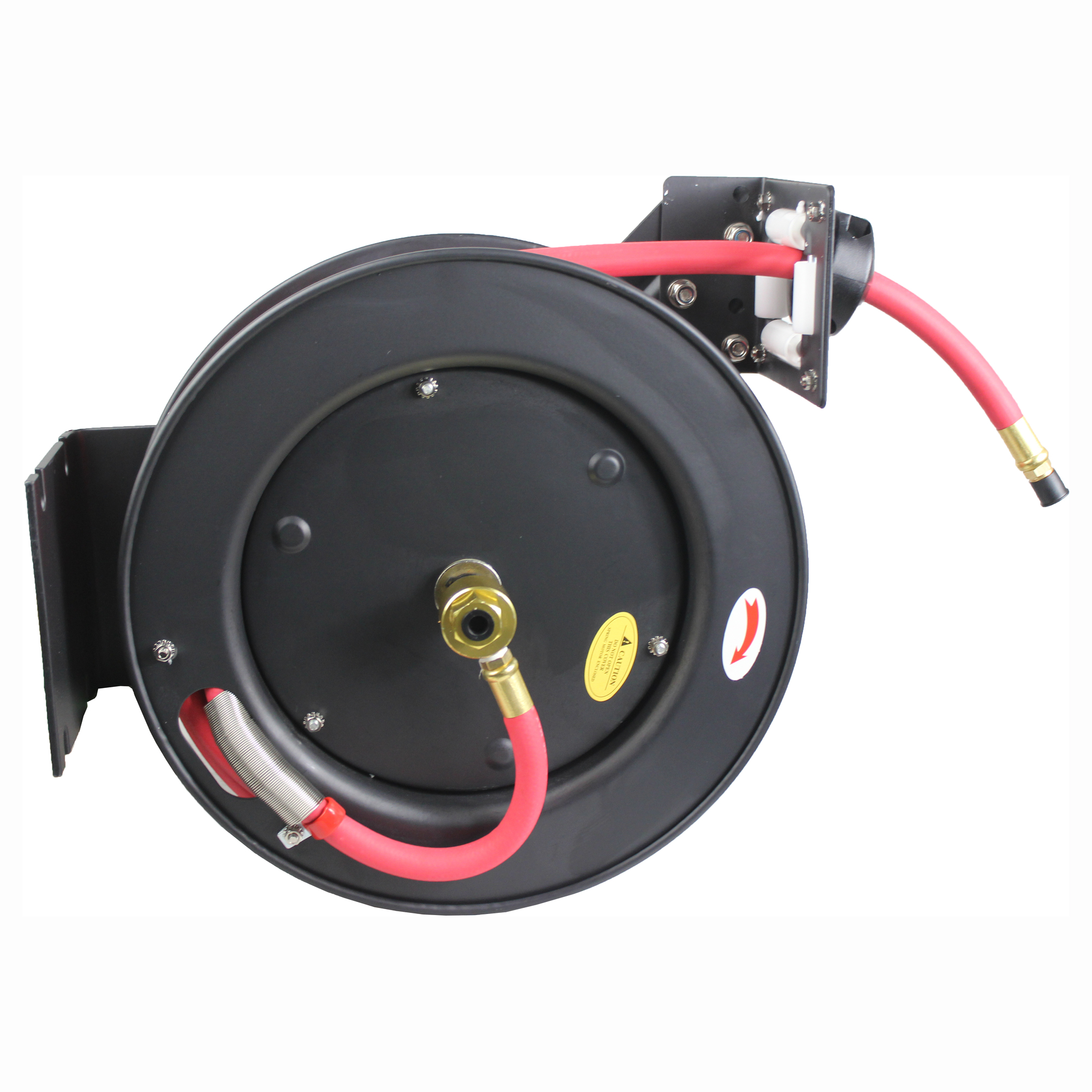Avitec, Retractable Hose Reel with Rubber Hose, Hose Diameter 3/8 in ...