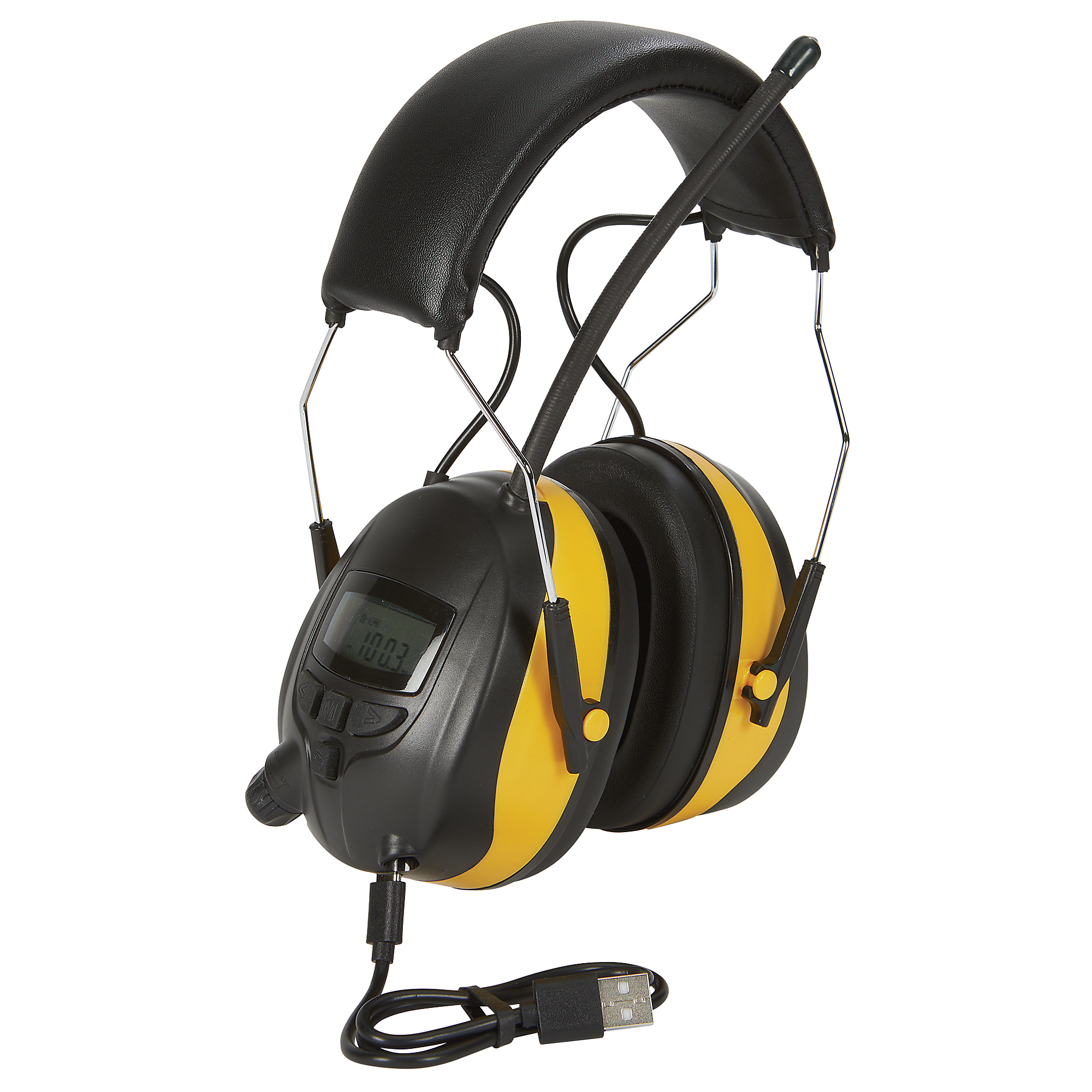 Klutch Hearing Protection Earmuffs with 27dB NRR, Wireless Connectivity ...