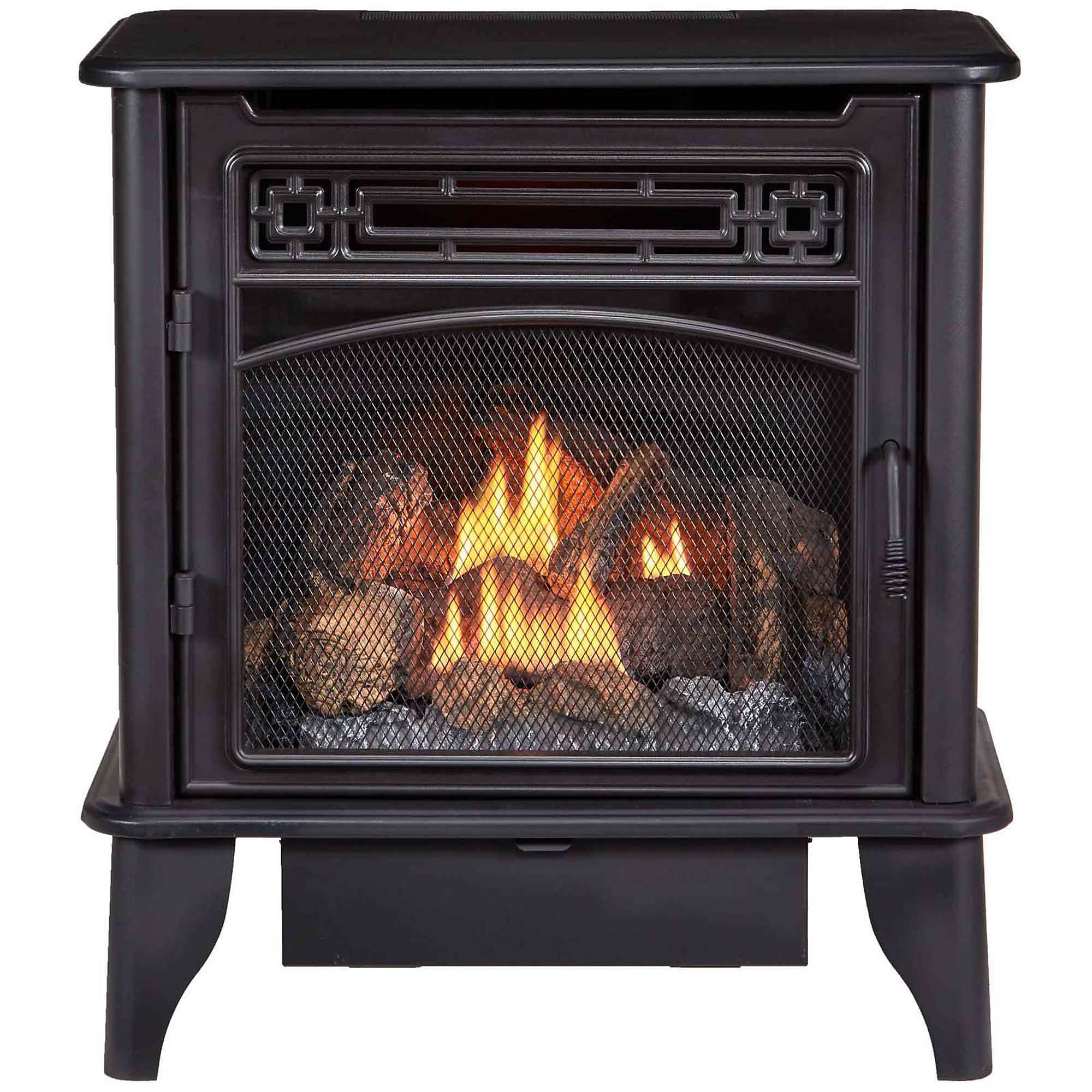 Bluegrass Living, PCNSD25TA Ventless Gas Fireplace Stove, Vent Fr, Heat ...