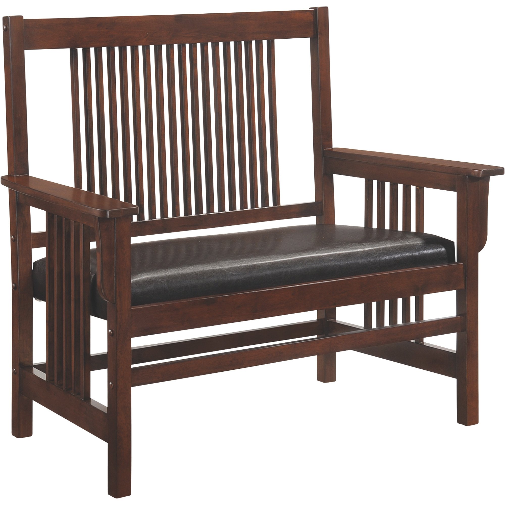 Carolina Cottage Deluxe Mission-Style Bench — Chestnut, Model# NT4239MB ...