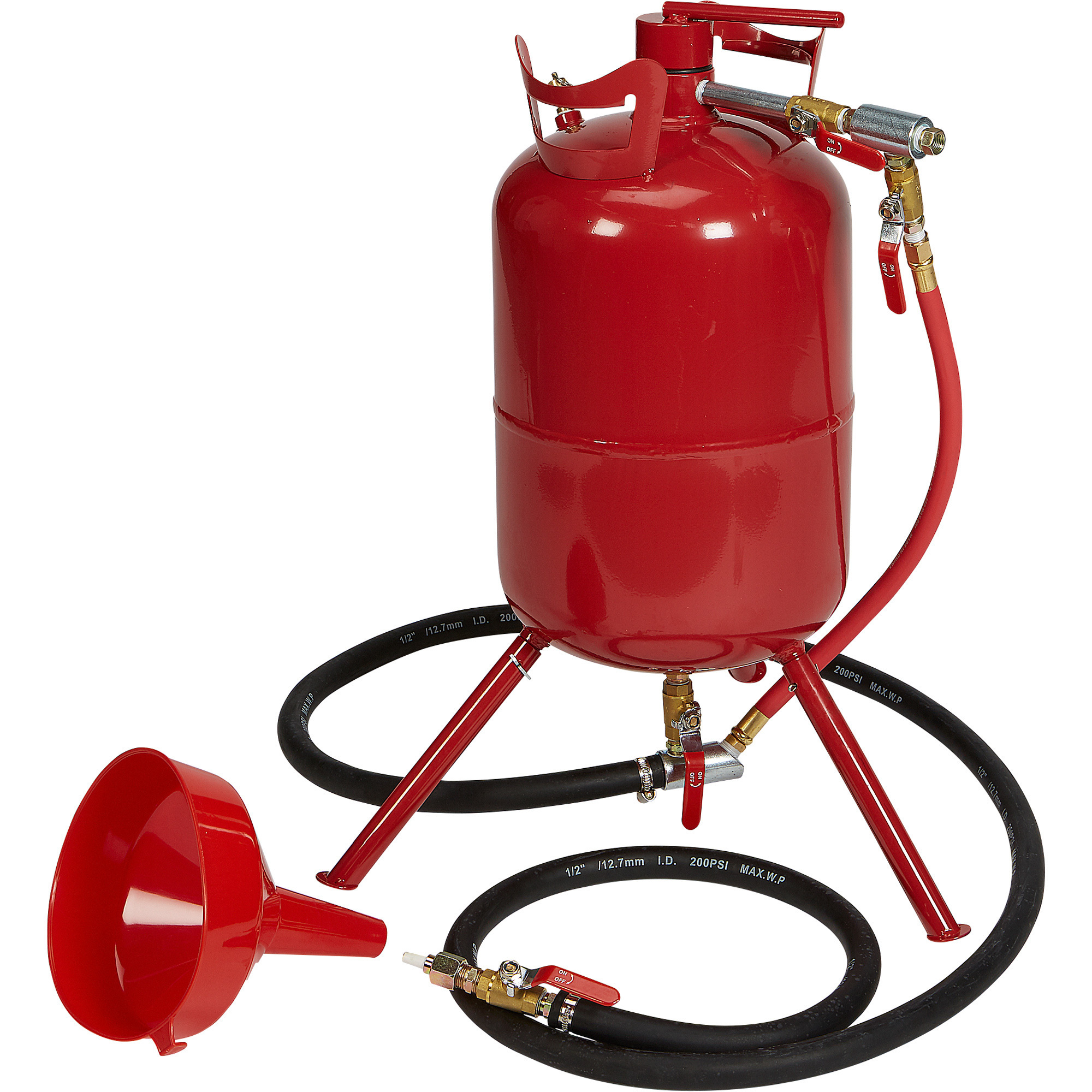 Allsource Roll-About Abrasive Pressure Blaster with Deadman Handle, 20 ...