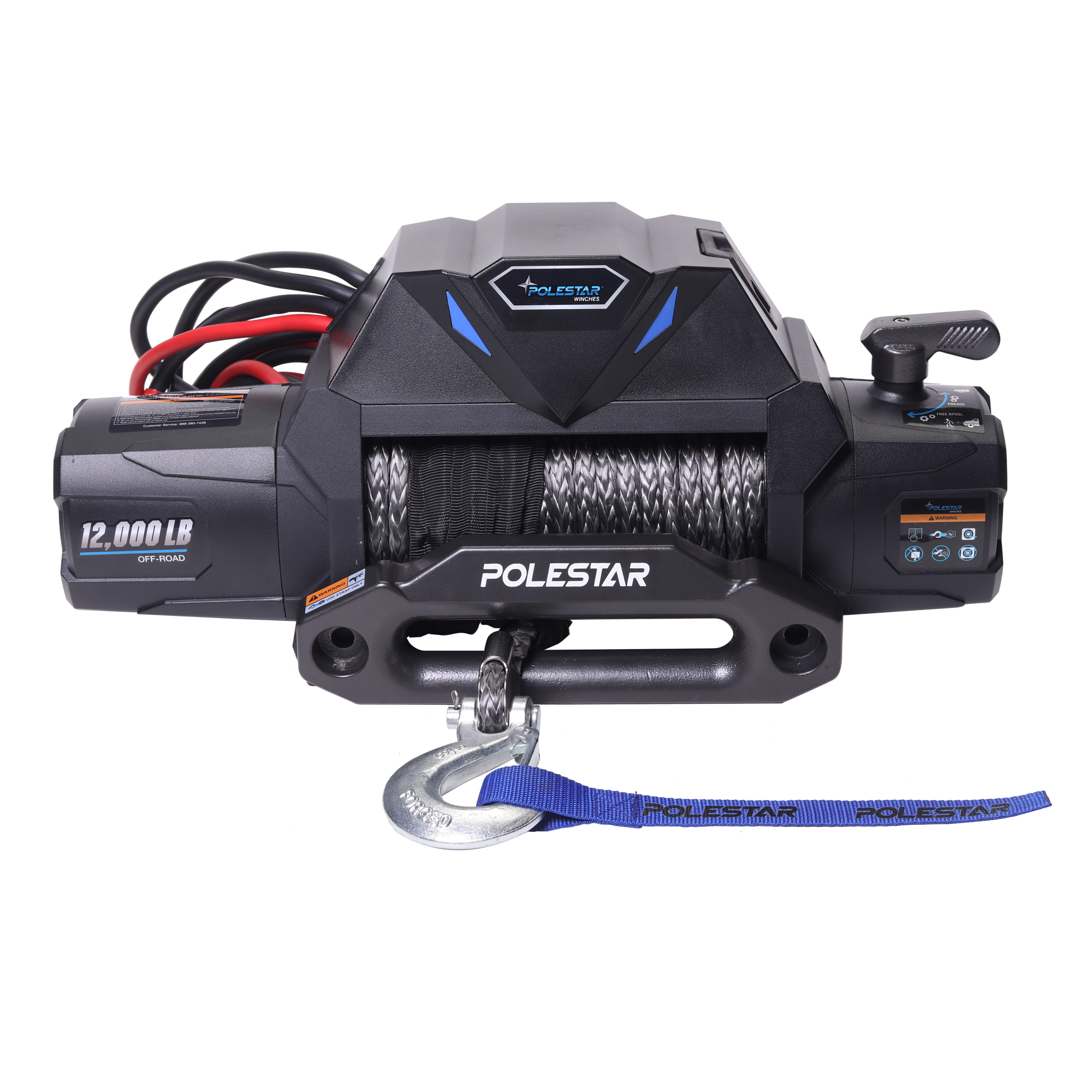 Polestar, 12000lbs Winch Integrated syn rope, Capacity (Line Pull ...