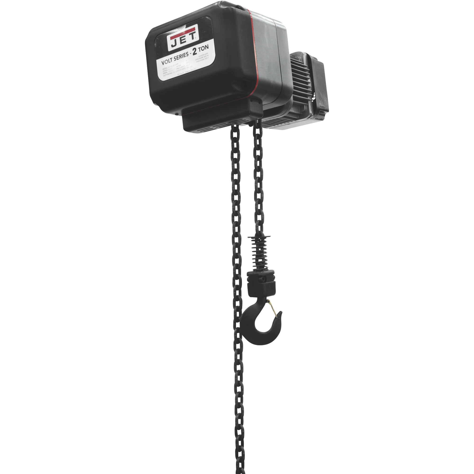 JET Electric Chain Hoist — 3-Ton Capacity, 20ft. Lift, 3 Phase, Model ...