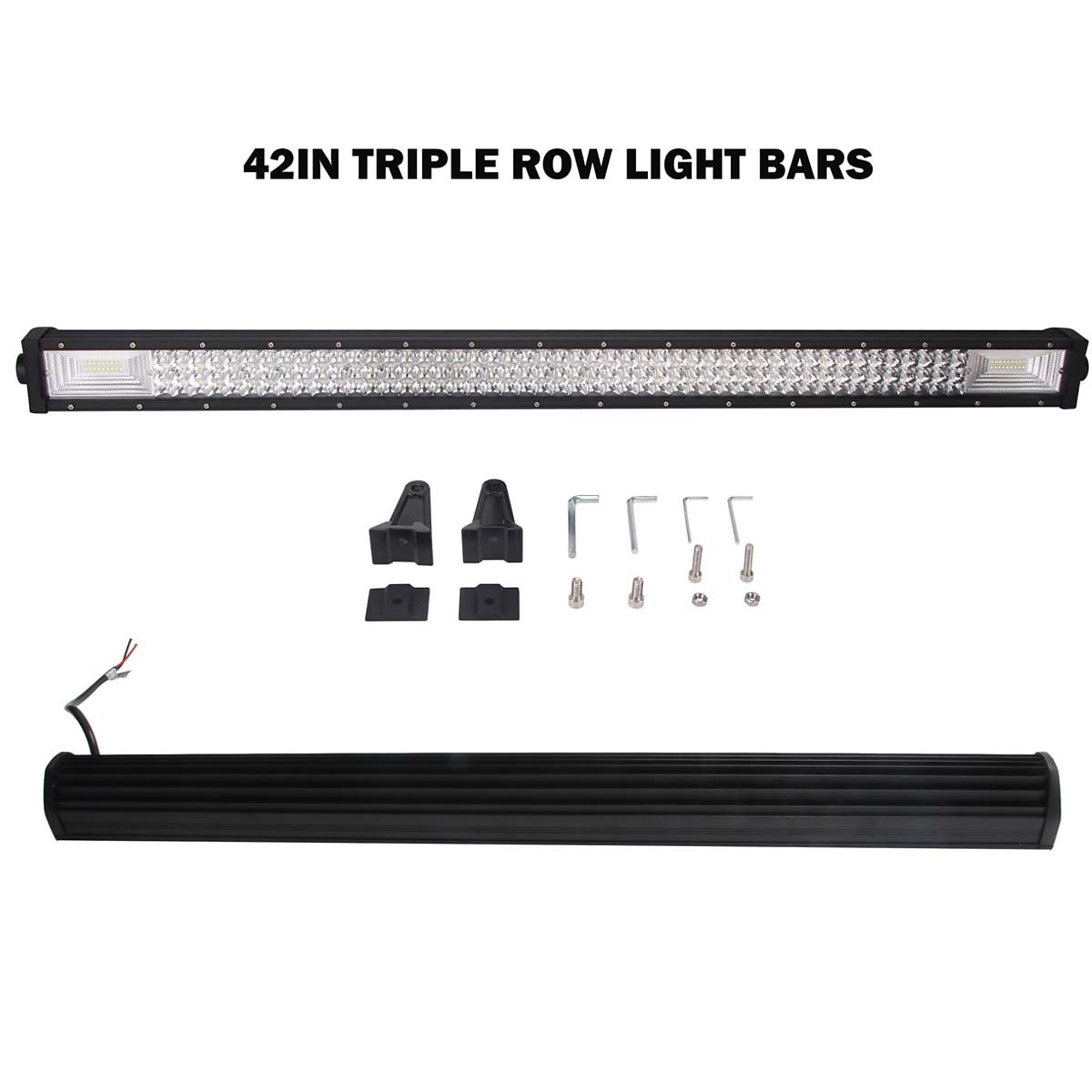 Race Sport Lighting, Excursion Series 42in. 240W LED Light Bar 3-Rows ...