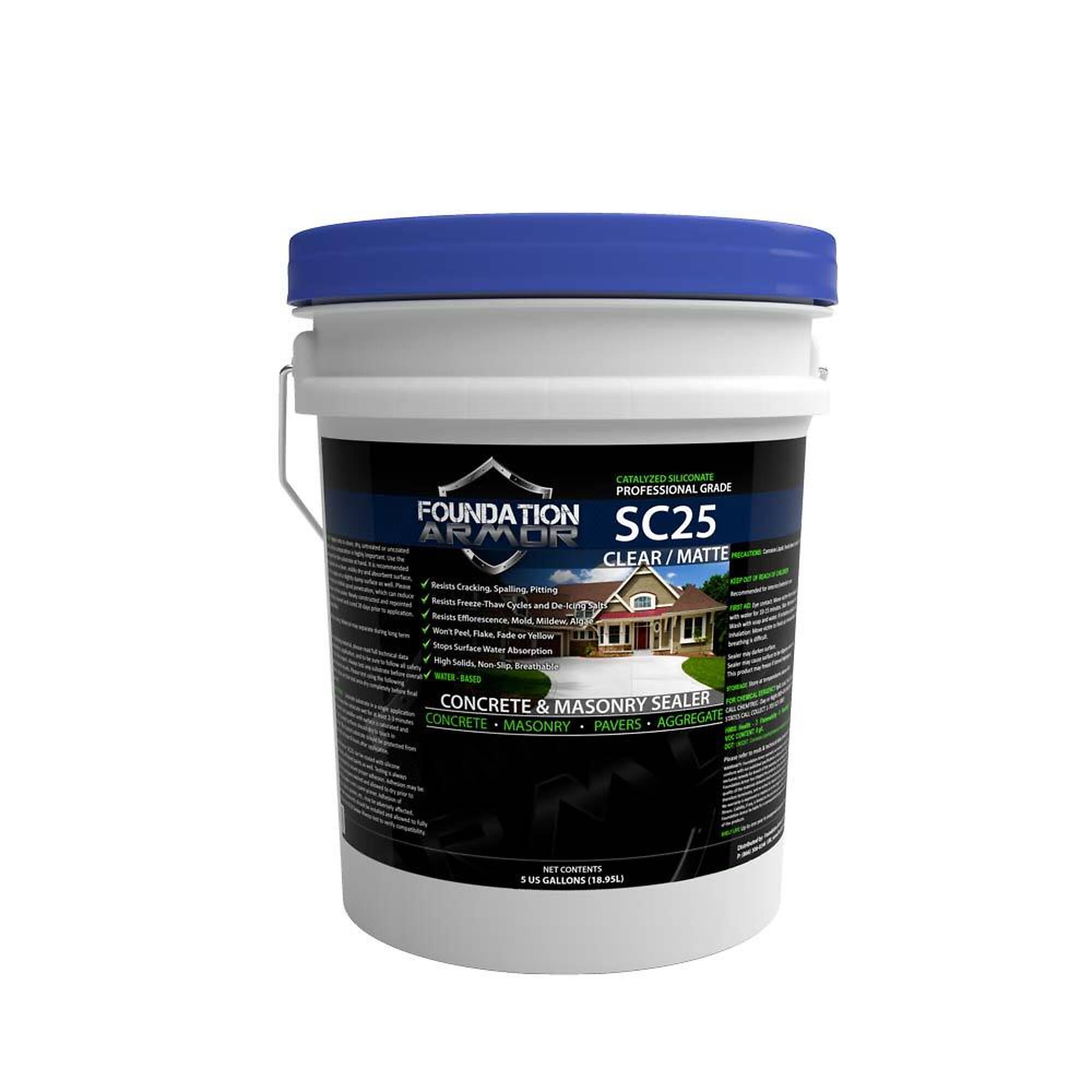 Foundation Armor, Water Repellent Concrete Sealer for White Concrete ...