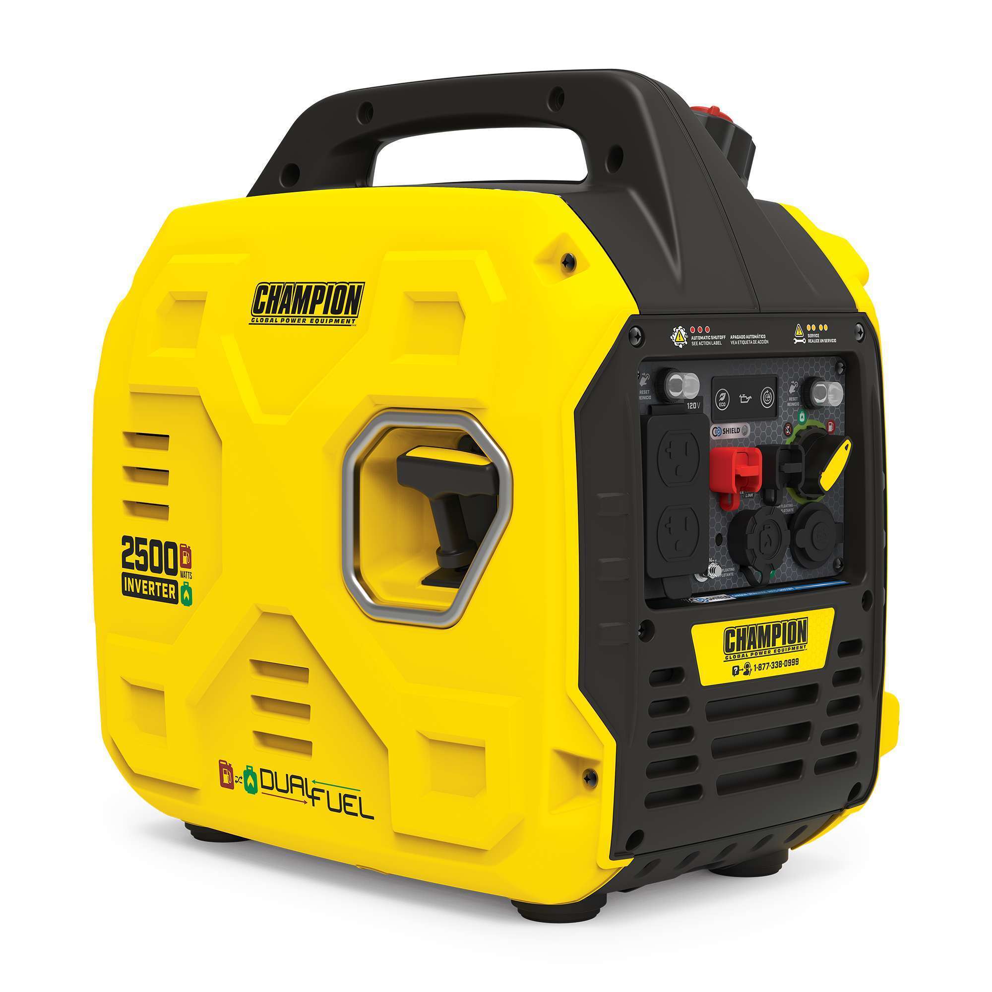 Champion Power Equipment, 2500/1850w Dual Fuel Inverter Generator CO ...