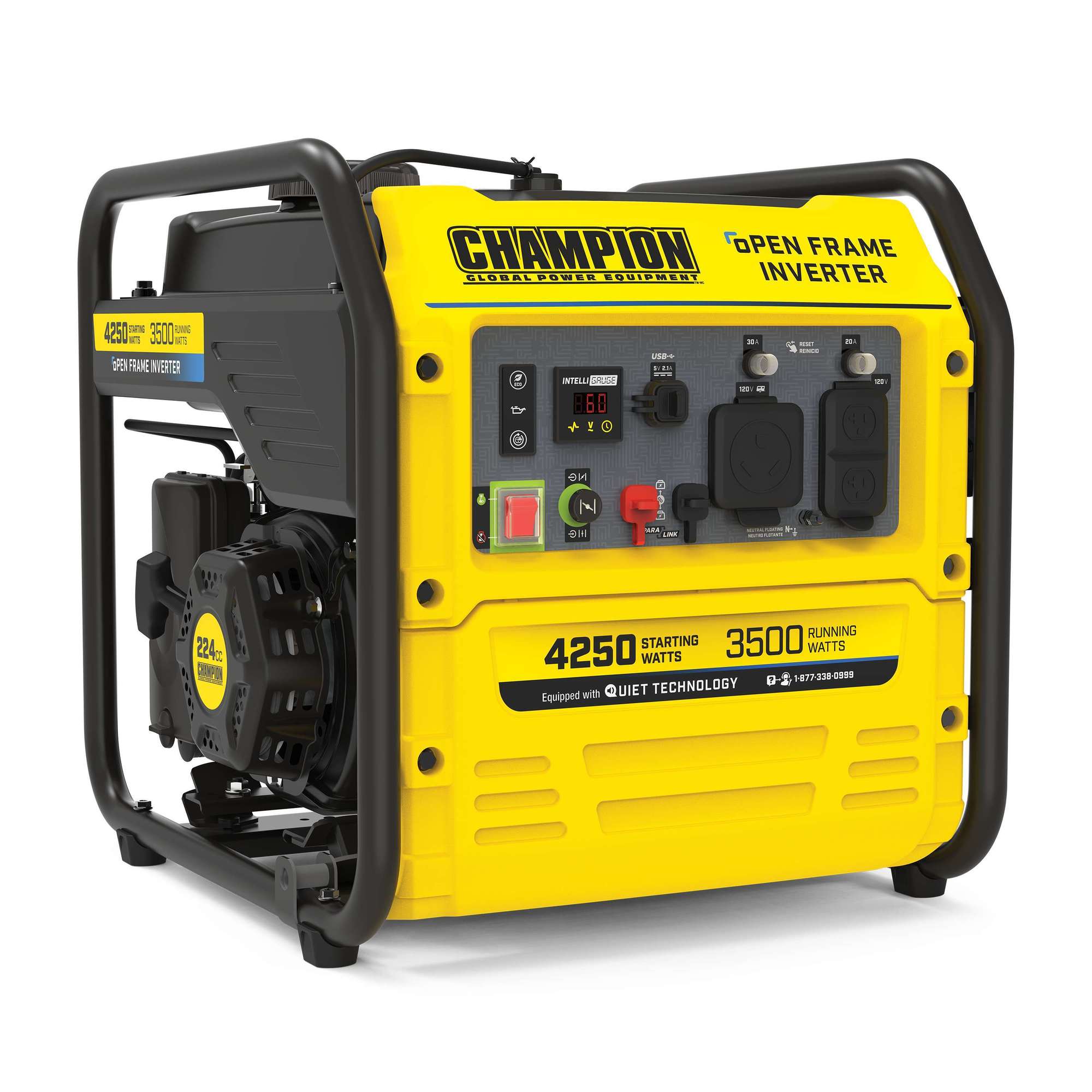 Champion Power Equipment, 4250/3500w Inverter Generator, Surge Watts ...