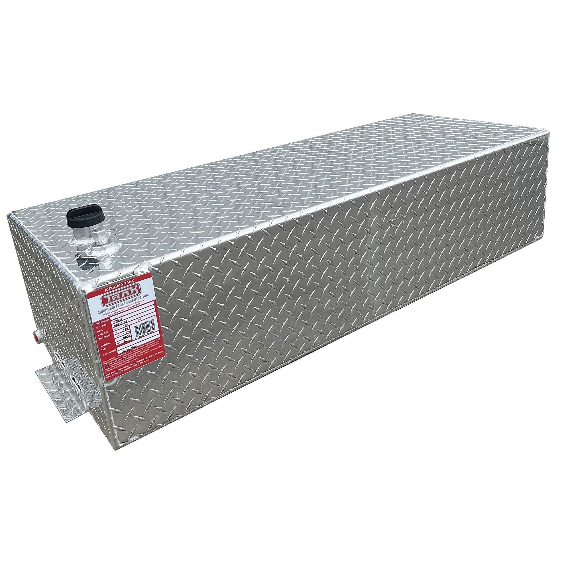 Tank, ATI 42 GAL diesel auxilairy tank, Capacity 42 Gal, Shape ...