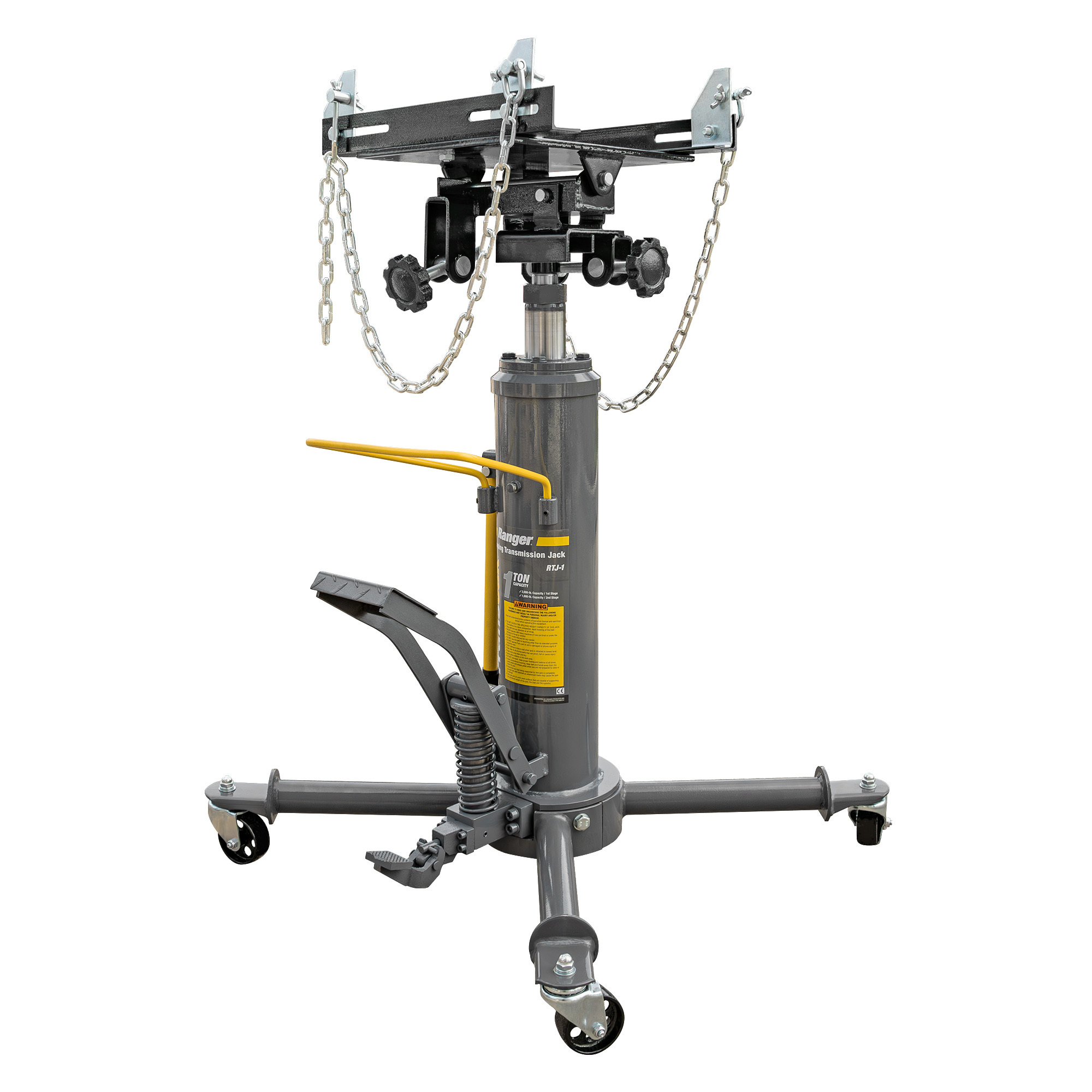 Ranger, 1-Ton Capacity Telescoping Transmission Jack, Lift Capacity ...