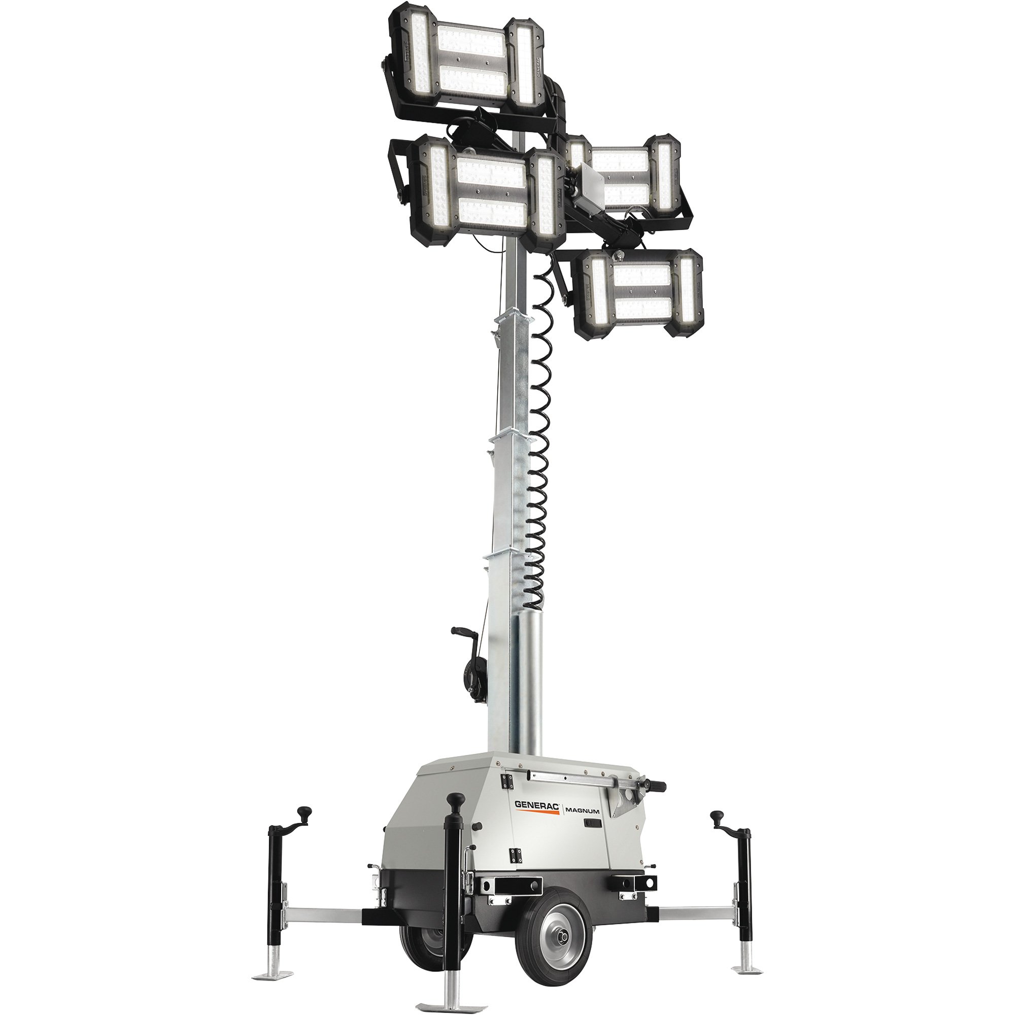 Generac Magnum LINKTower LED Mobile Portable Light Tower — 139,200 ...