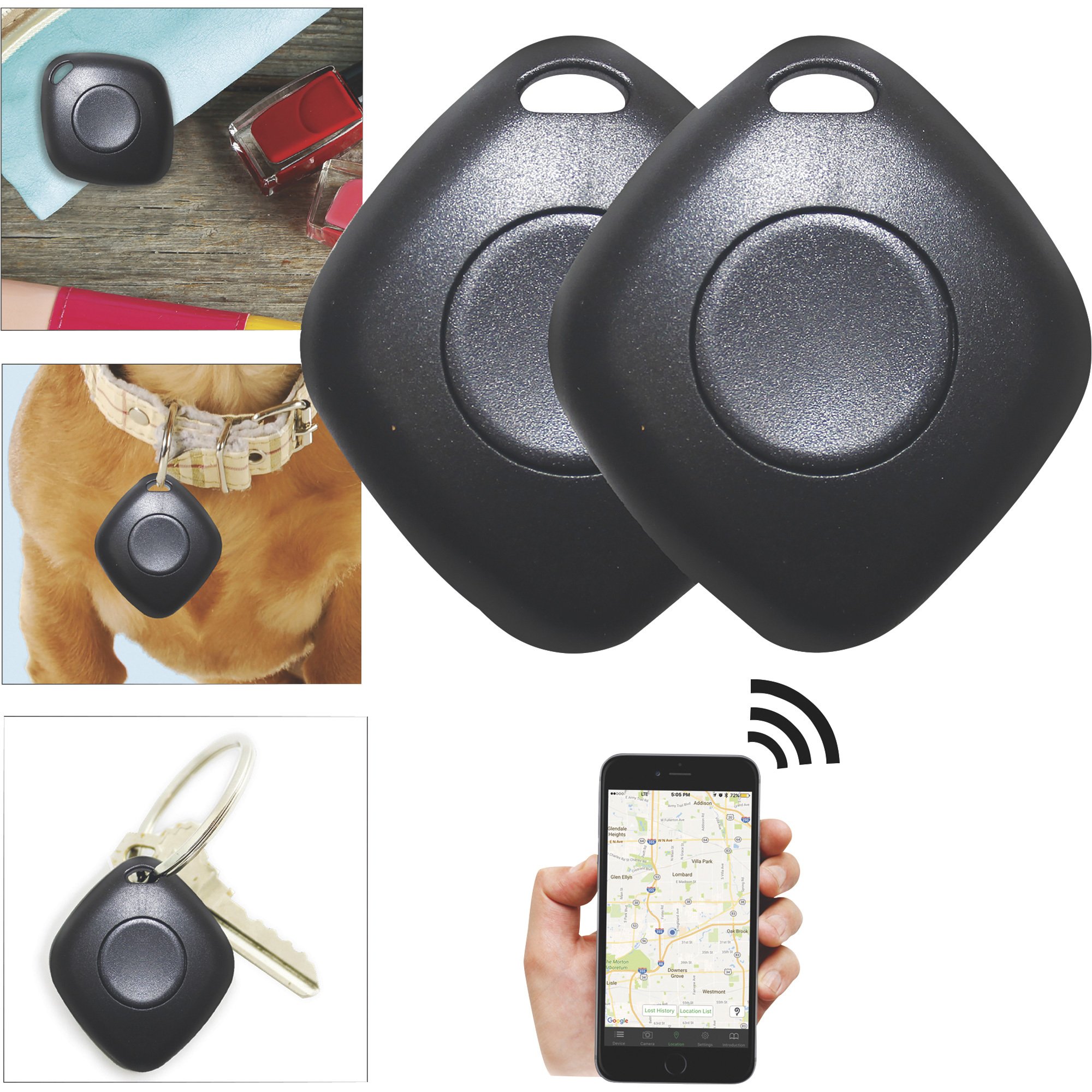 iTek Track and Find Bluetooth Device — 2-Pack of Transmitters, Model ...