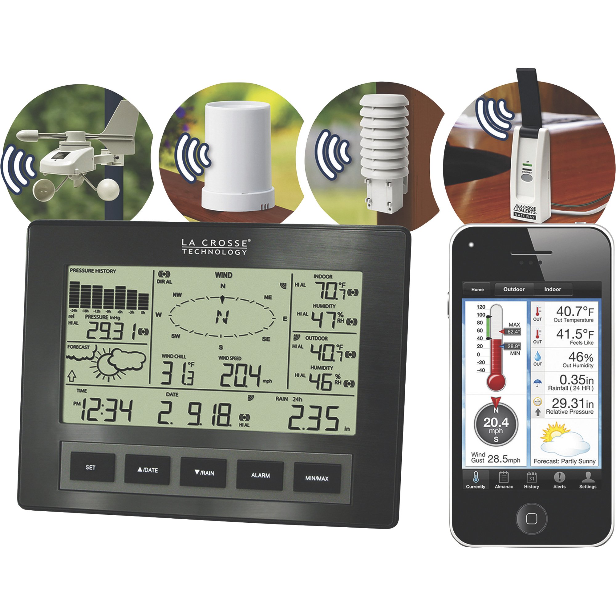 La Crosse Pro Wireless Weather Station, Model# C84612 | Northern Tool