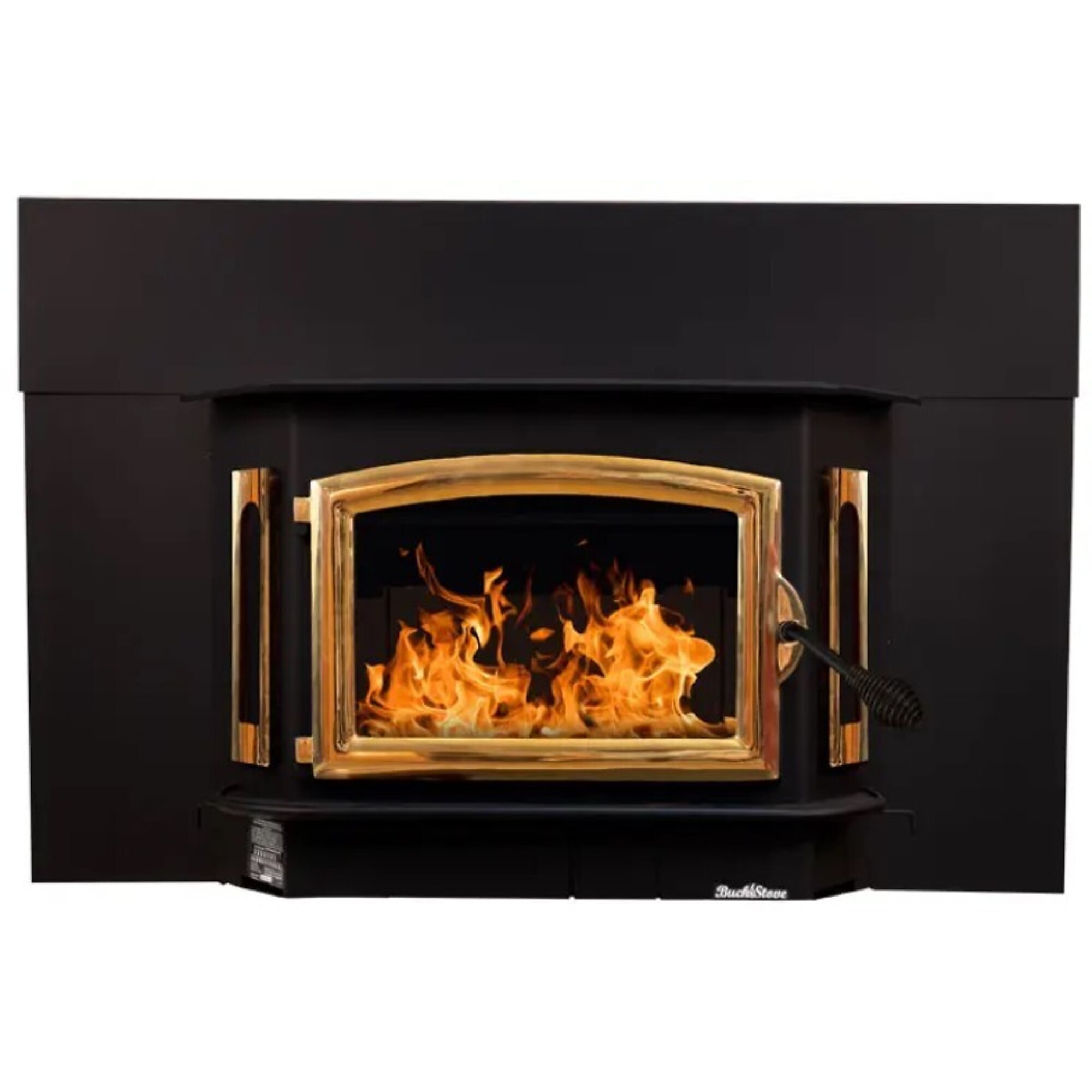 Buck, Wood Burning Insert with Gold door and Blower, Heat Output 59500 ...