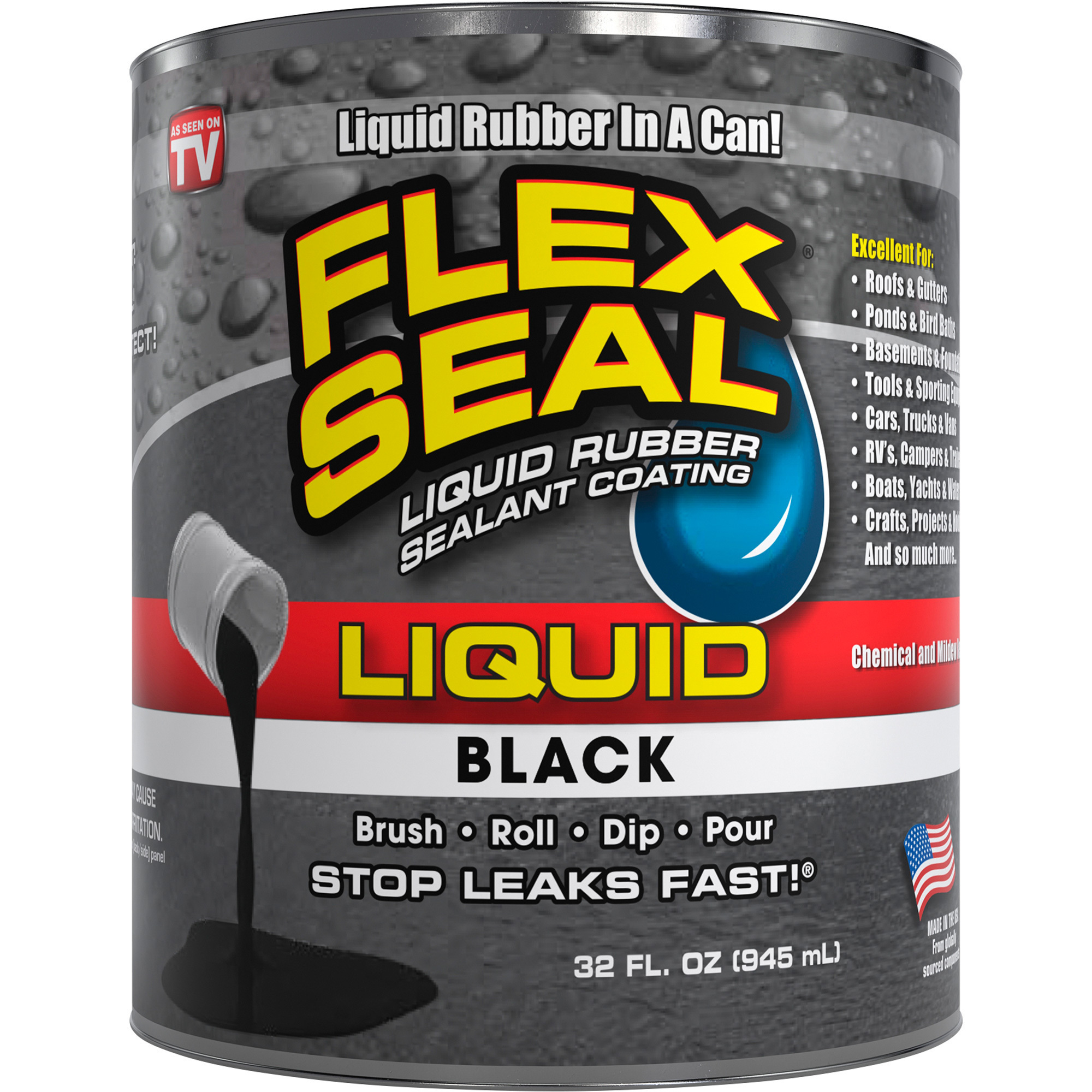 Through The Roof! SEALANT ROOF BRUSH CLEAR QT, Size Quart, Color Clear ...